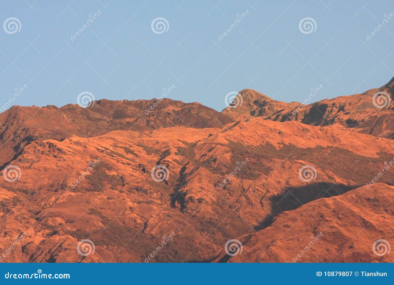 Red plateau moutain stock image. Image of wind, blue - 10879807