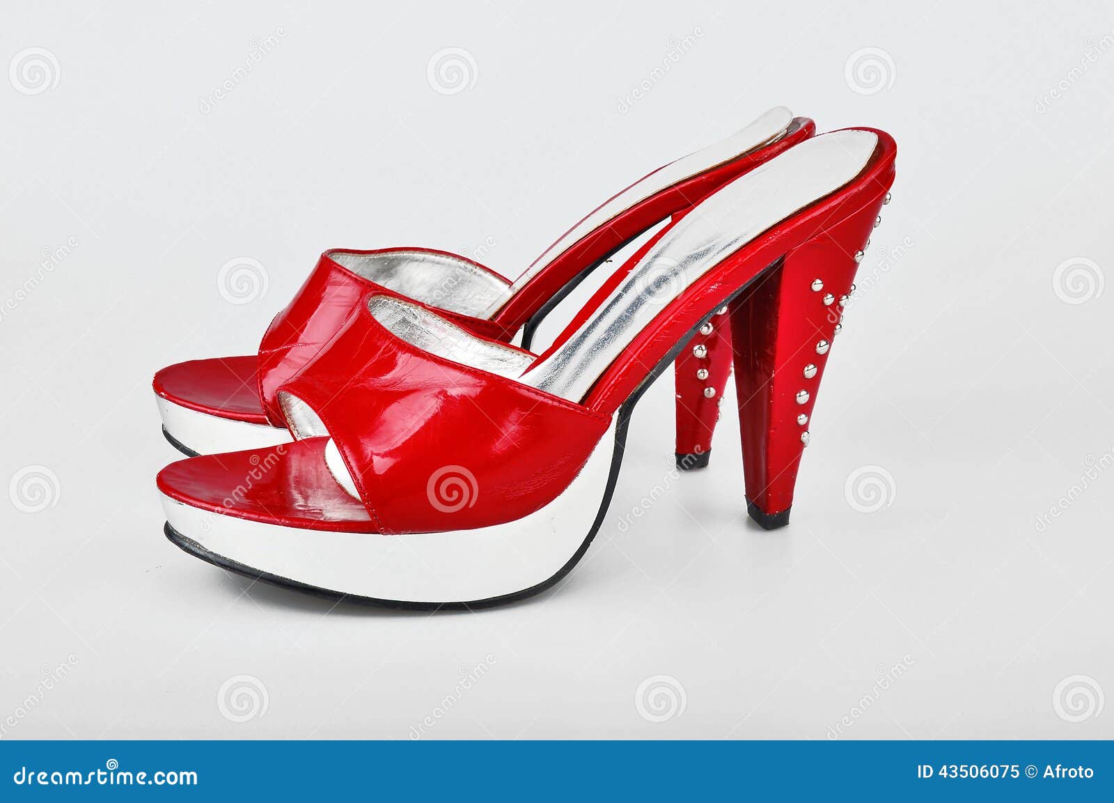 Red Platform Heels stock image. Image of shoe, glamour - 43506075