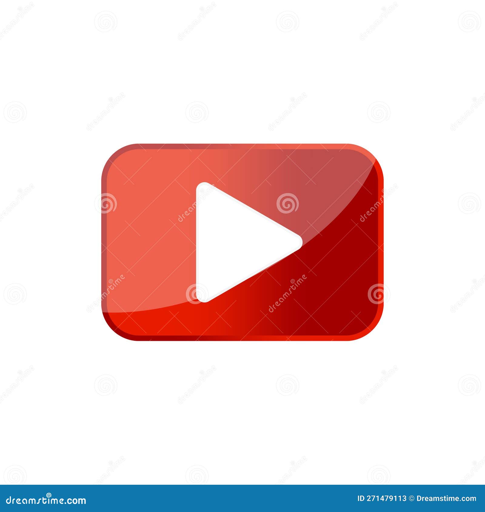 Red Play Button. Internet Technologies. Vector Illustration Stock ...