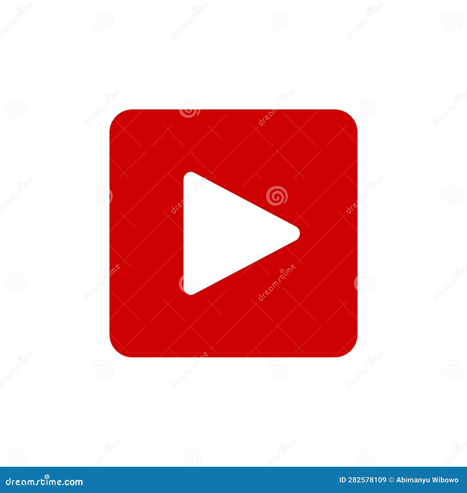 Red Play Button Play Video Button Icon Stock Vector - Illustration of ...