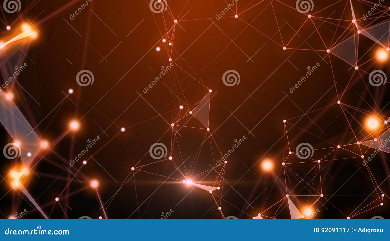 Red Plexus and Polygons Abstract Technology and Engineering Background ...