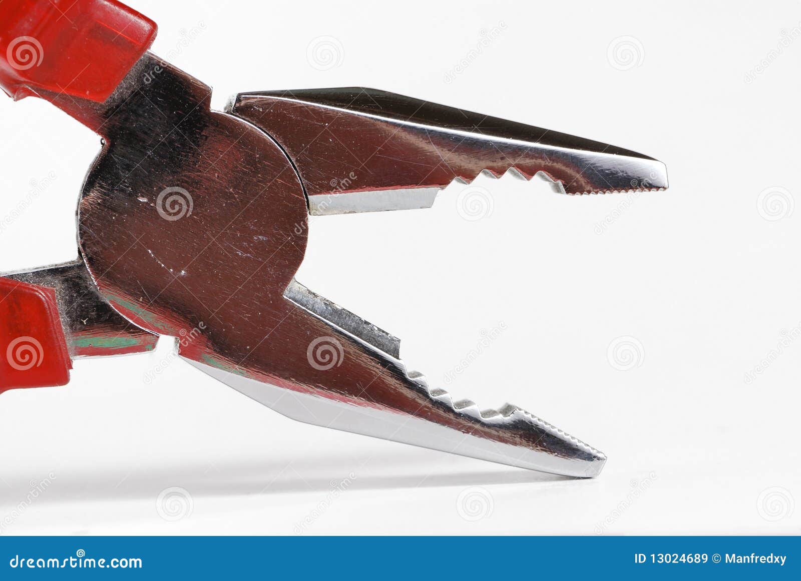Red pliers stock image. Image of handle, instrument, isolated - 13024689
