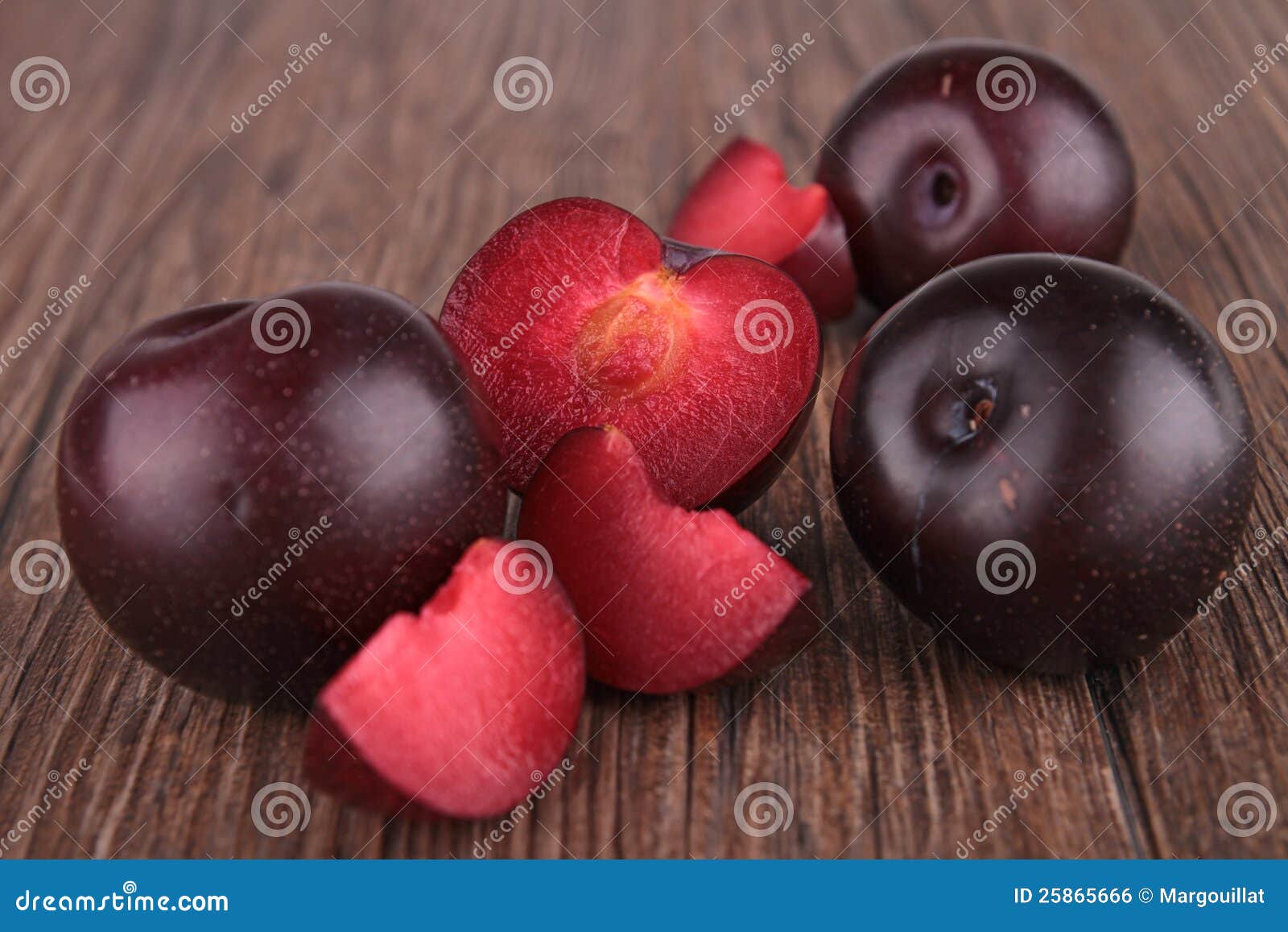 Red plum stock photo. Image of slice, plum, fruit, ripe - 25865666