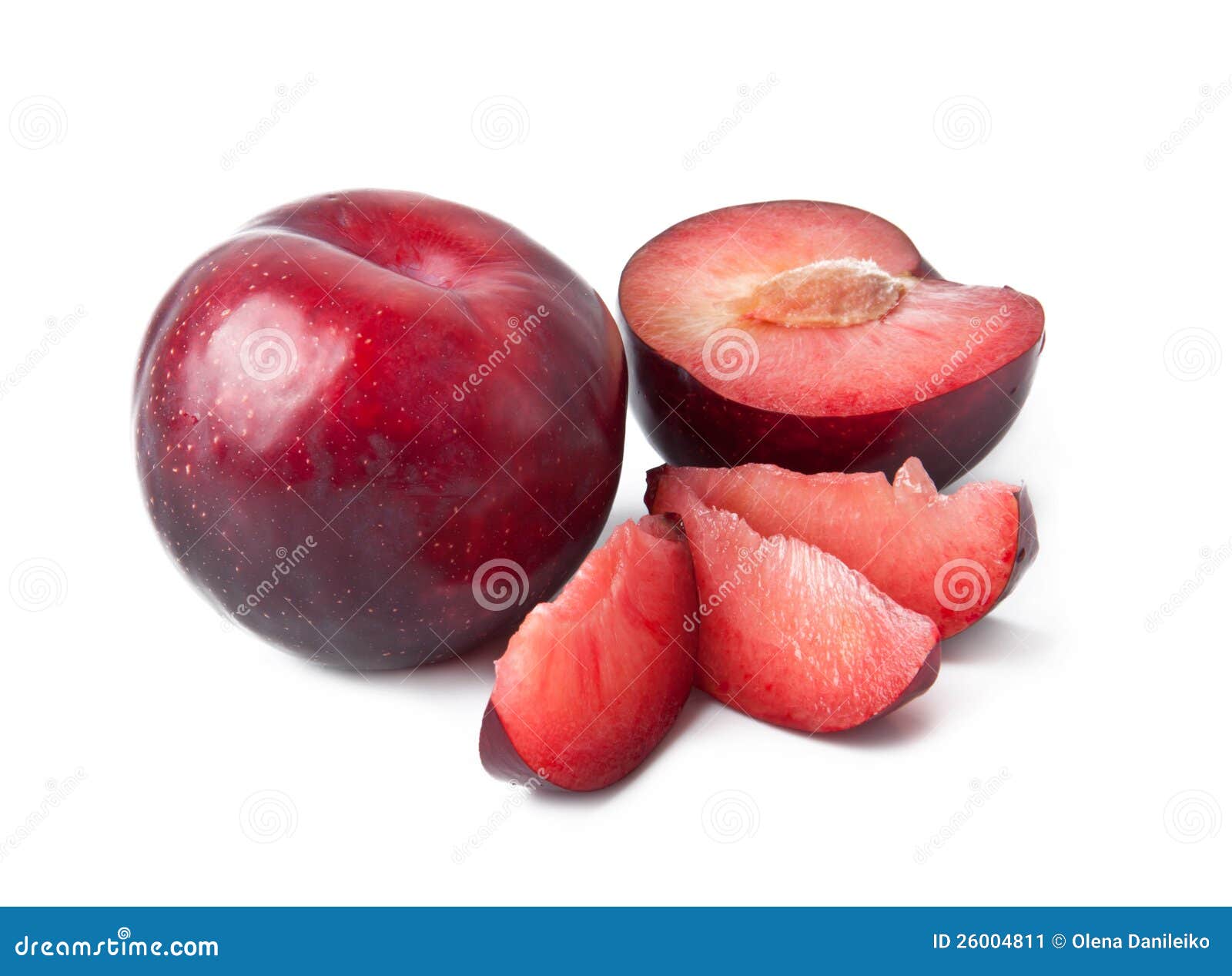 Red plum fruit stock image. Image of nutritious, healthy - 26004811