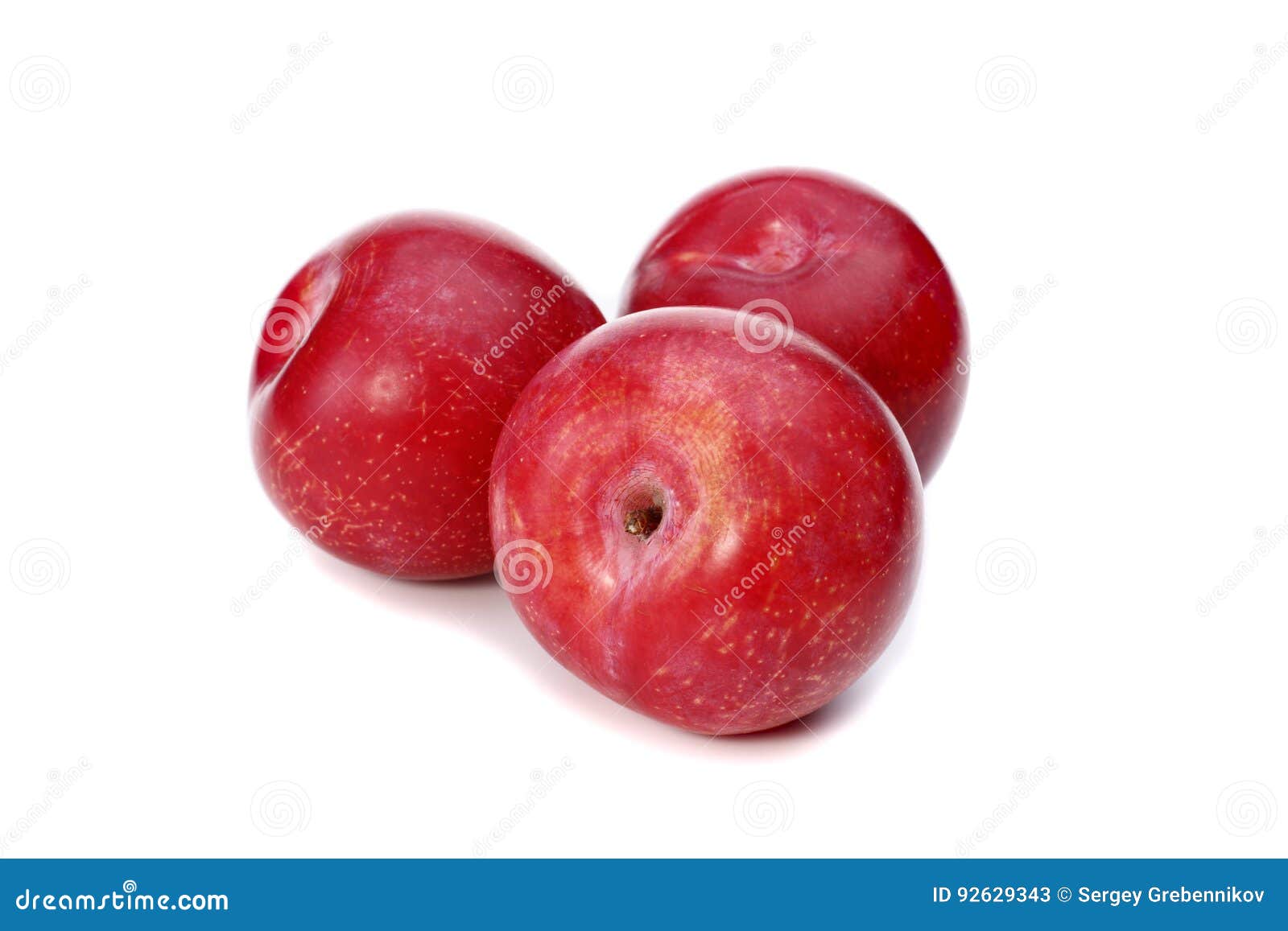 Red plums stock image. Image of plum, organic, leaf, healthy - 92629343