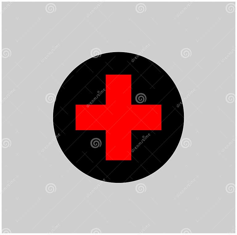 Red Plus Sign Vector Icon. Plus Symbol Stock Vector - Illustration of ...