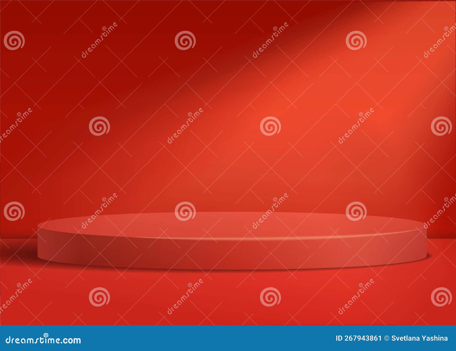 Product Display Presentation Realistic 3d Cylinder Pedestal Podium Stock Vector Illustration