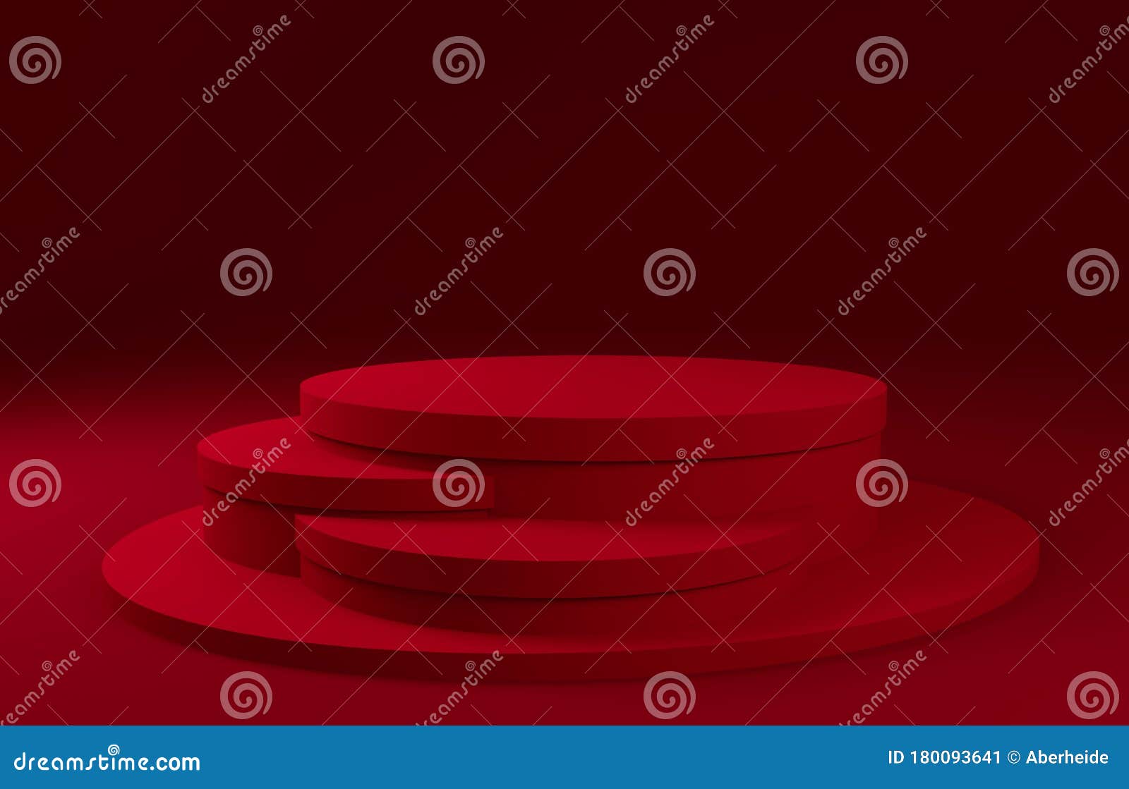 Red Podium on a Dark Red Background Stock Illustration - Illustration ...
