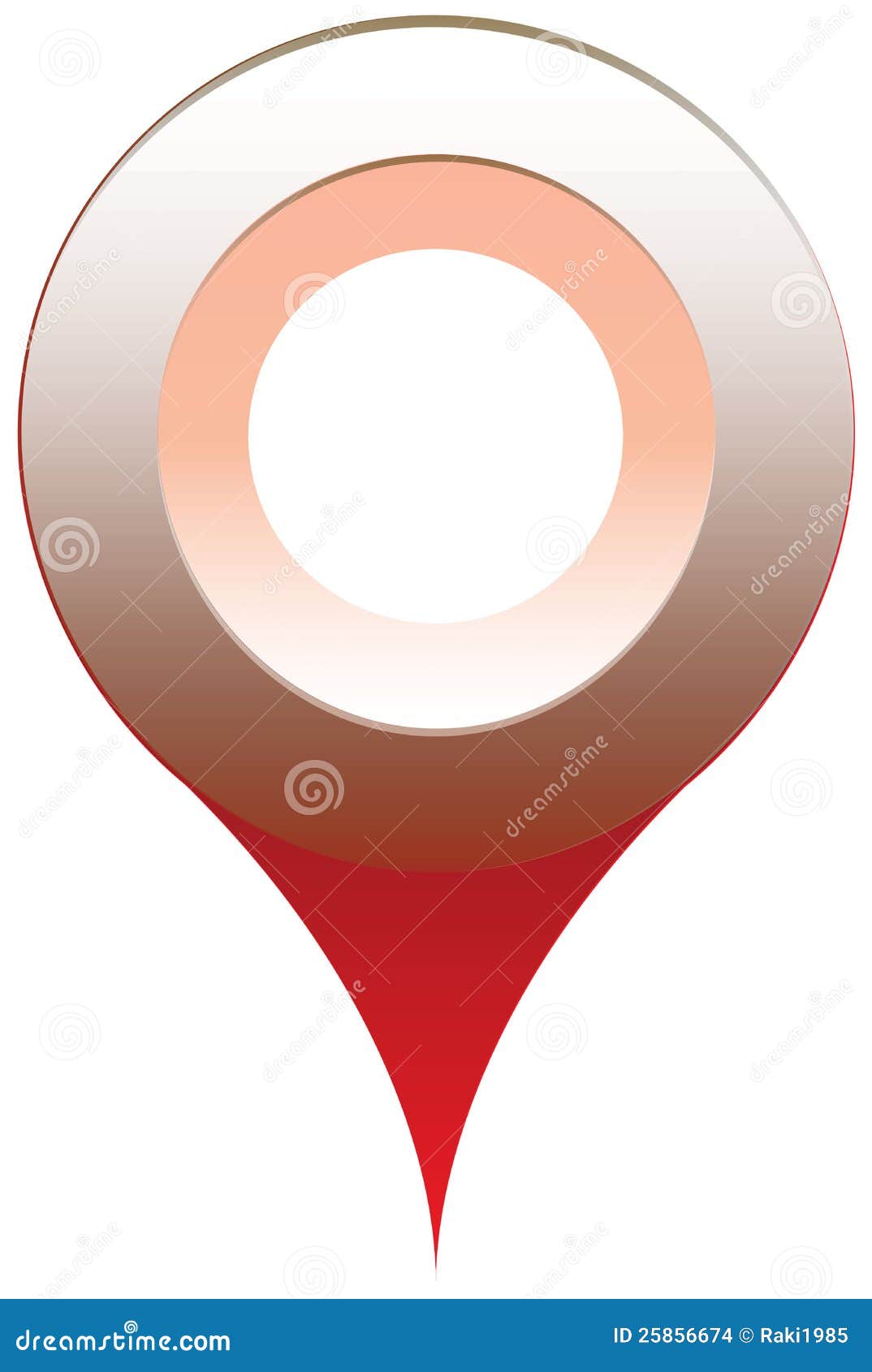 Red pointer stock vector. Illustration of positioning - 25856674