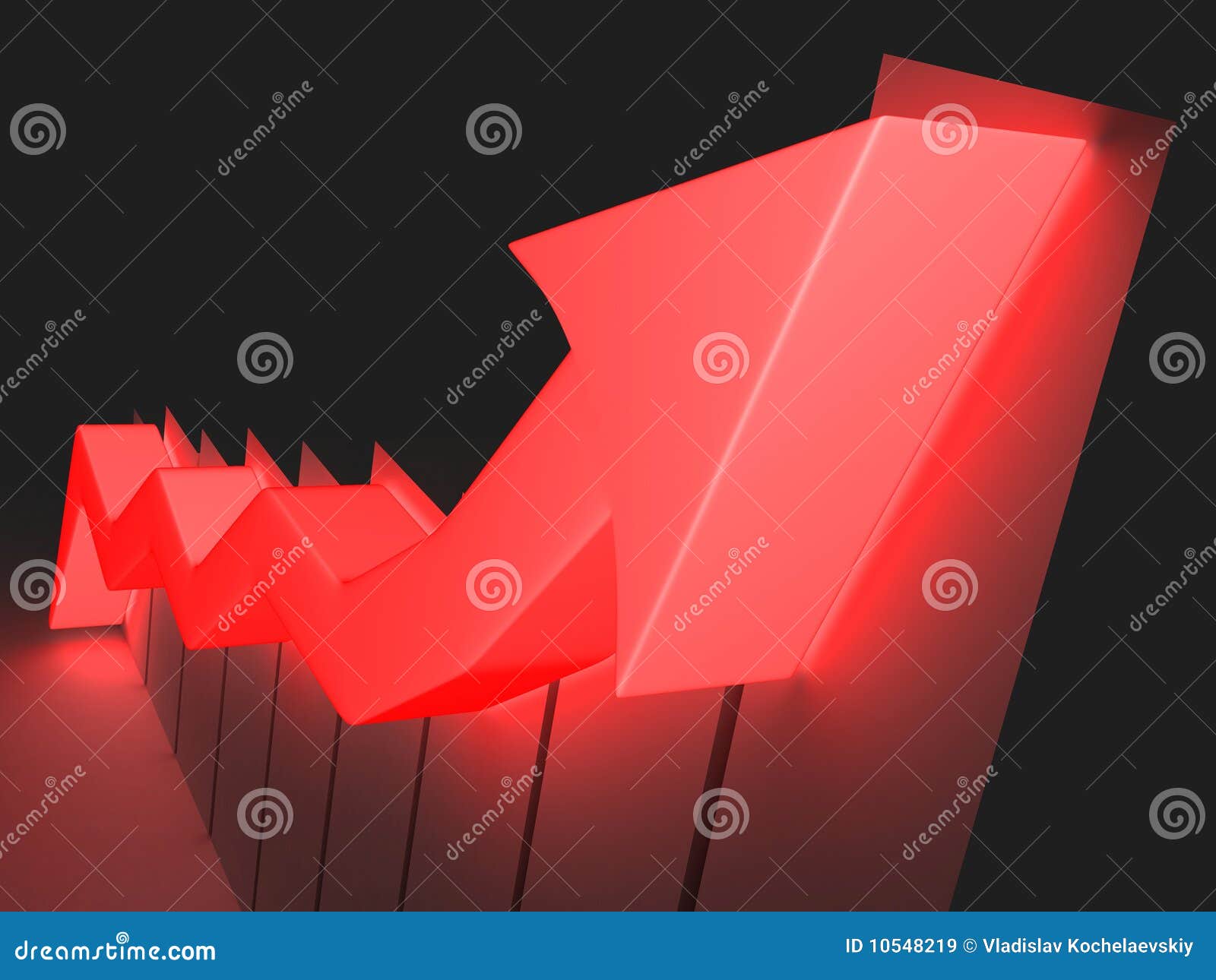 Red pointer up stock illustration. Illustration of arrow - 10548219