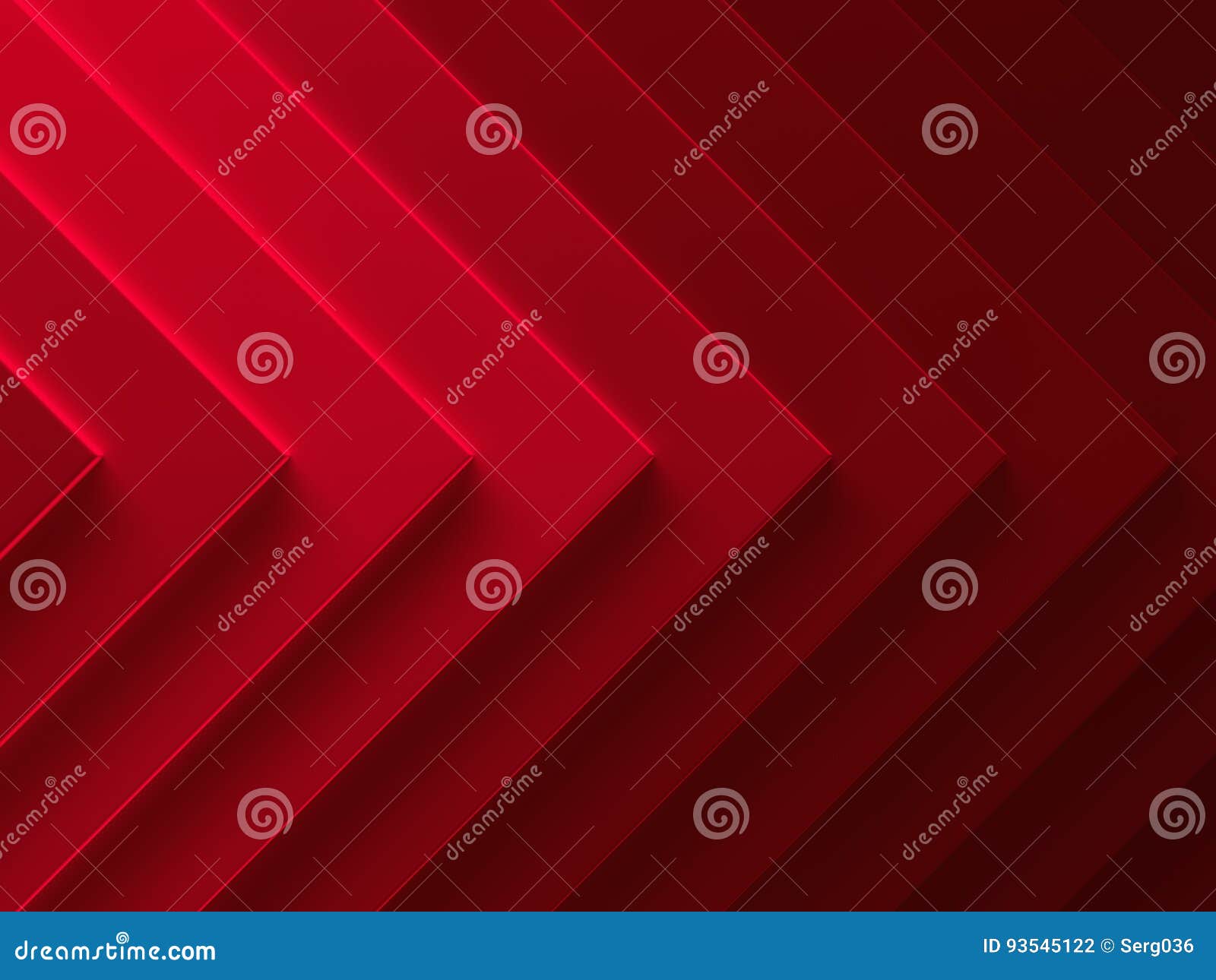 Red Pointers. Female Abstract Geometric Stock Illustration ...