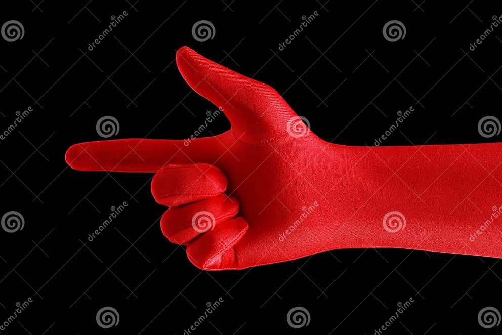 Red pointing finger stock image. Image of strange, finger - 2082445