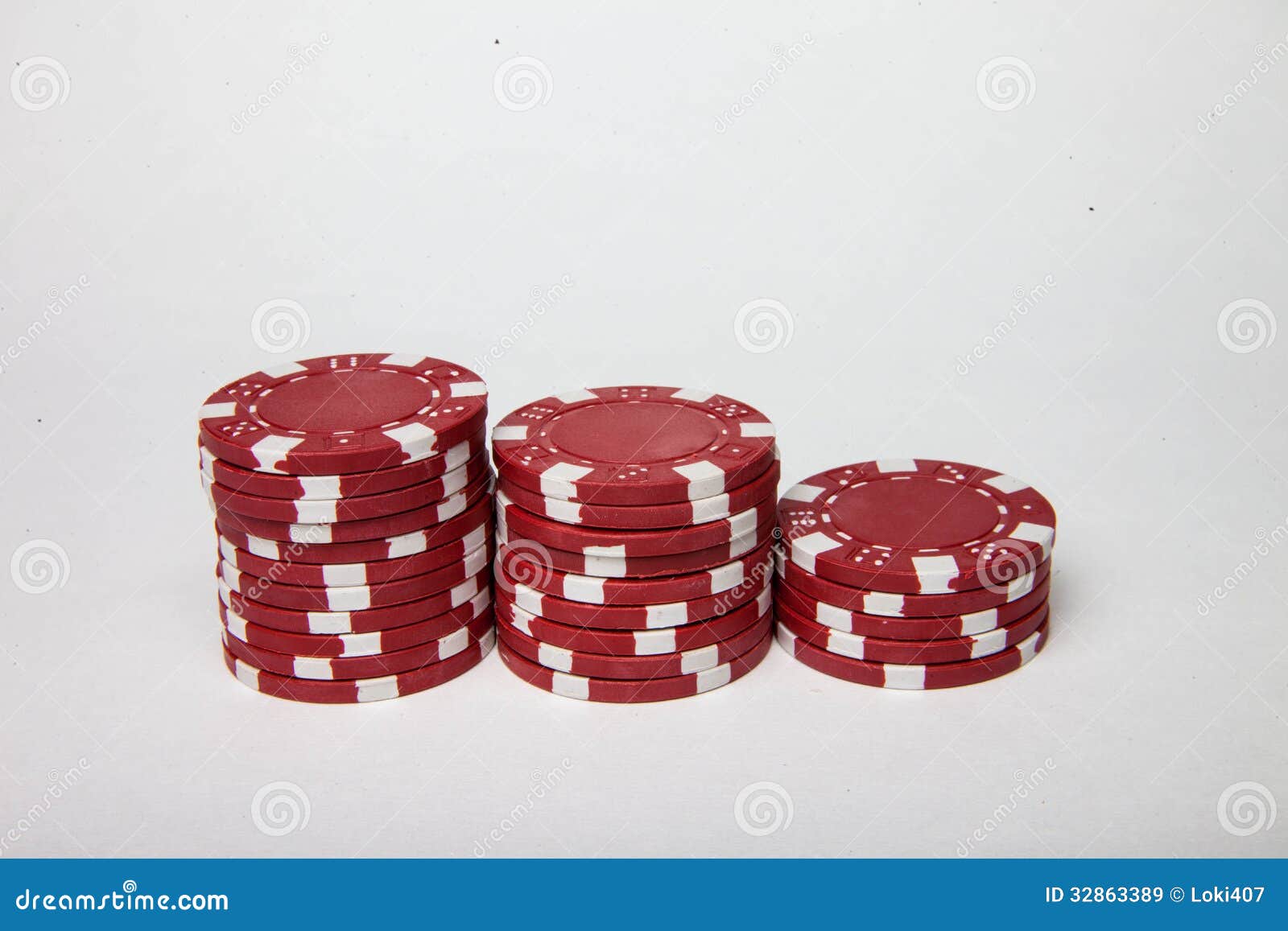 Red poker chip stacks stock image. Image of poker, vegas - 32863389