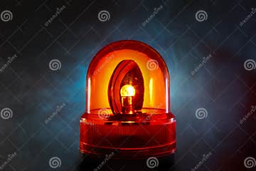 Red police light stock photo. Image of glowing, closeup - 18290286