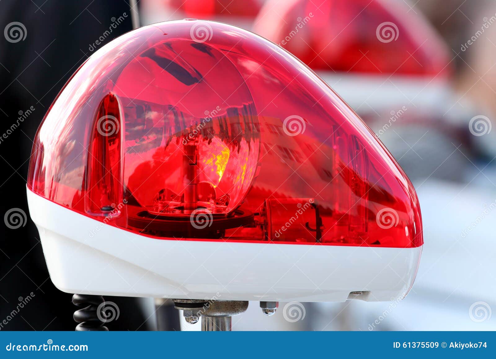 Red police light stock image. Image of services, asia - 61375509