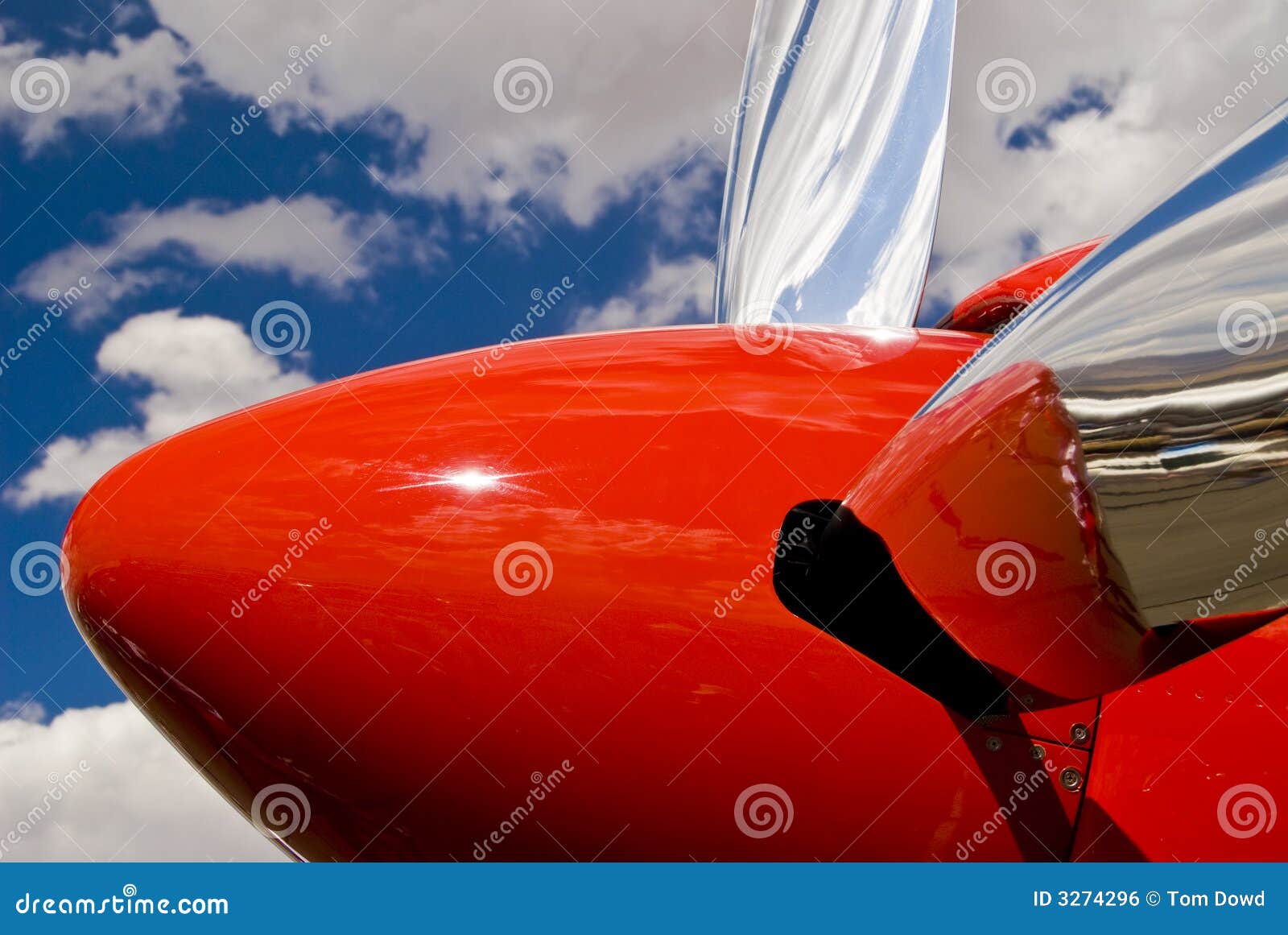 Red Polished Chrome Propeller Stock Photo - Image of smooth, chome: 3274296