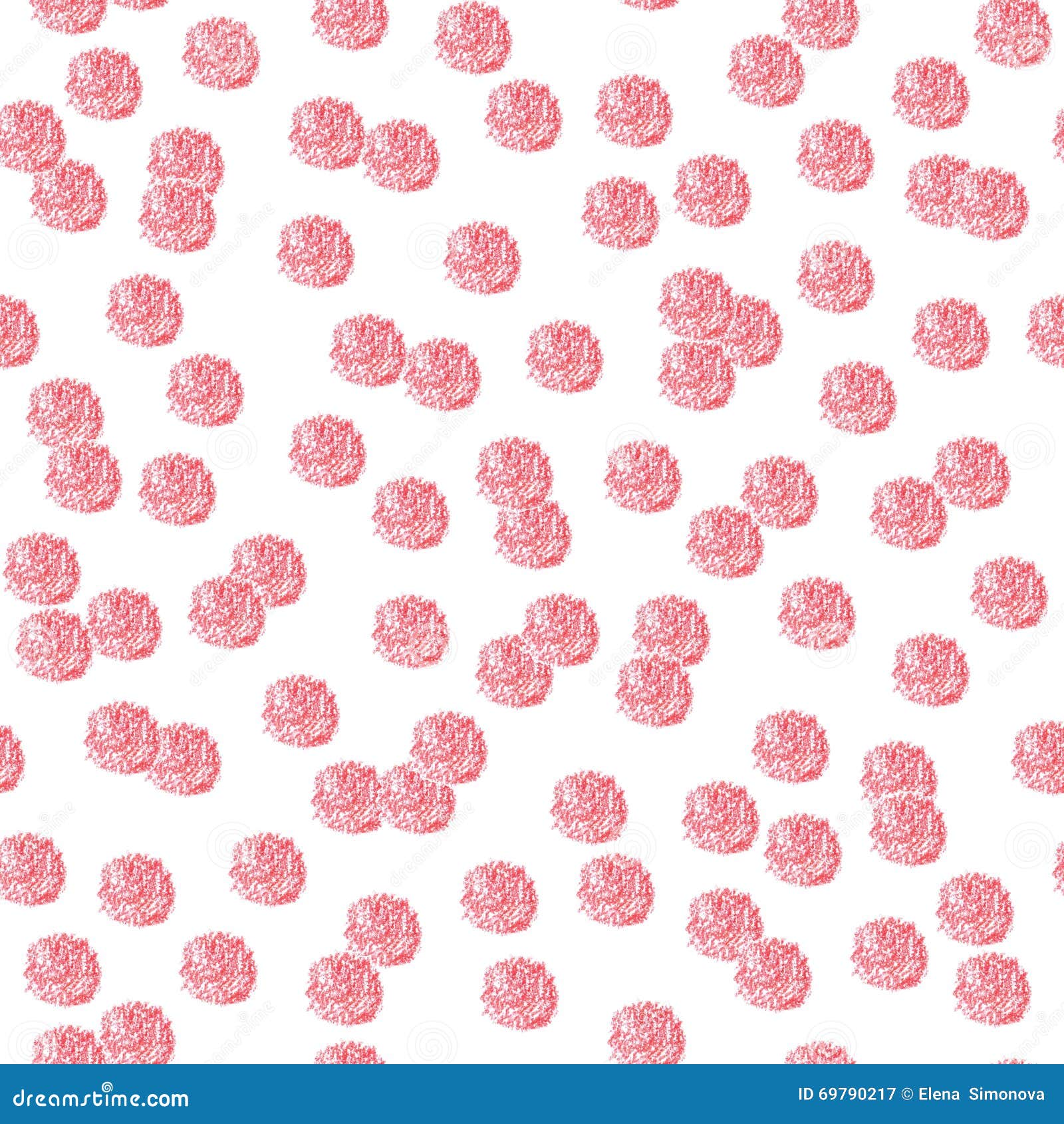 Red Polka-dot Seamless Pattern Stock Illustration - Illustration of ...