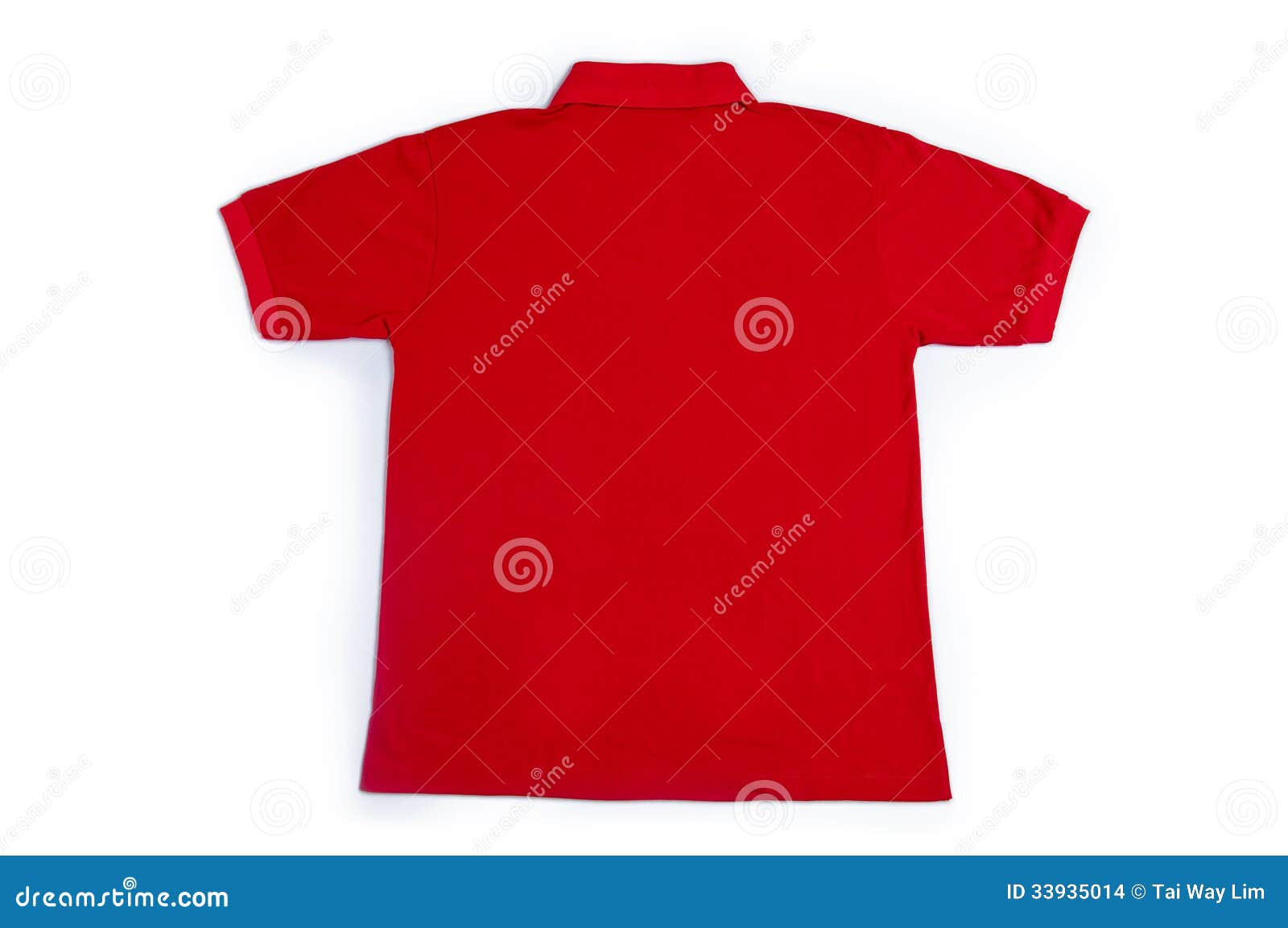 Red Polo Shirt back stock photo. Image of casual, fashion - 33935014
