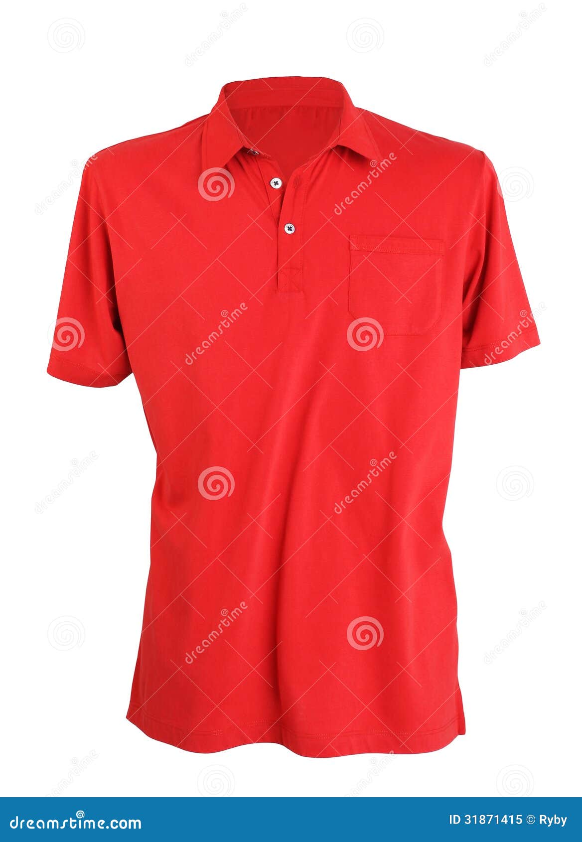 Red polo shirt stock image. Image of collar, polo, shirt - 31871415