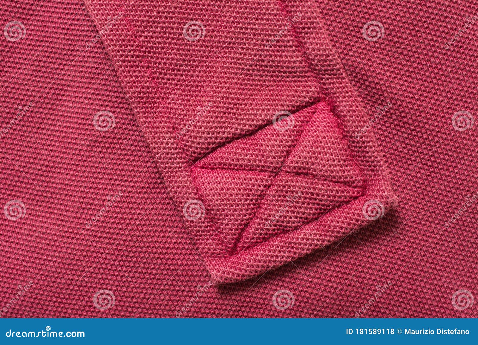 Red Polo Shirt Texture, Cotton Fabric. Textile Background Stock Photo ...