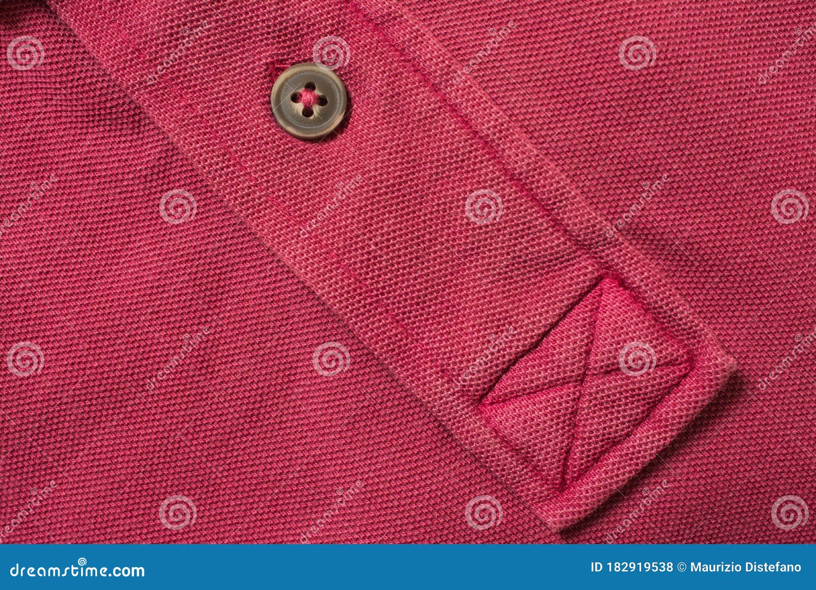 Red Polo Shirt Texture, Cotton Fabric. Textile Background Stock Photo ...