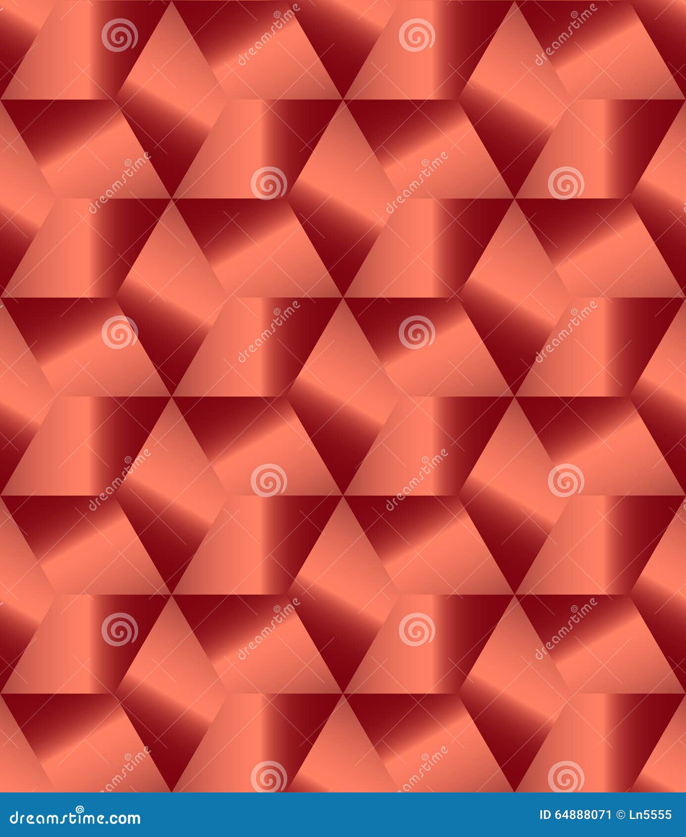 Red Polygonal Decorative Endless Pattern Stock Vector - Illustration of ...