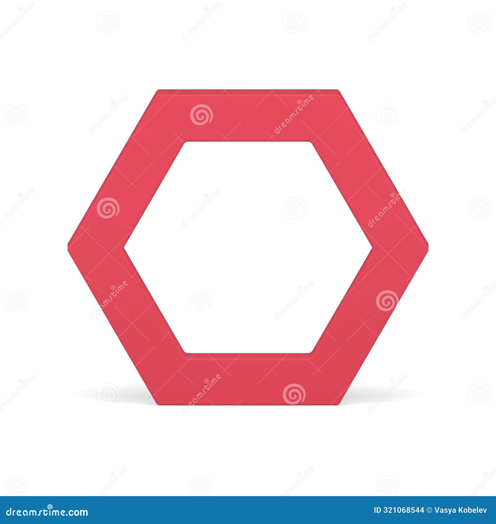 Red Polygonal Decorative Frame Honeycomb Crystal Angled Structure ...