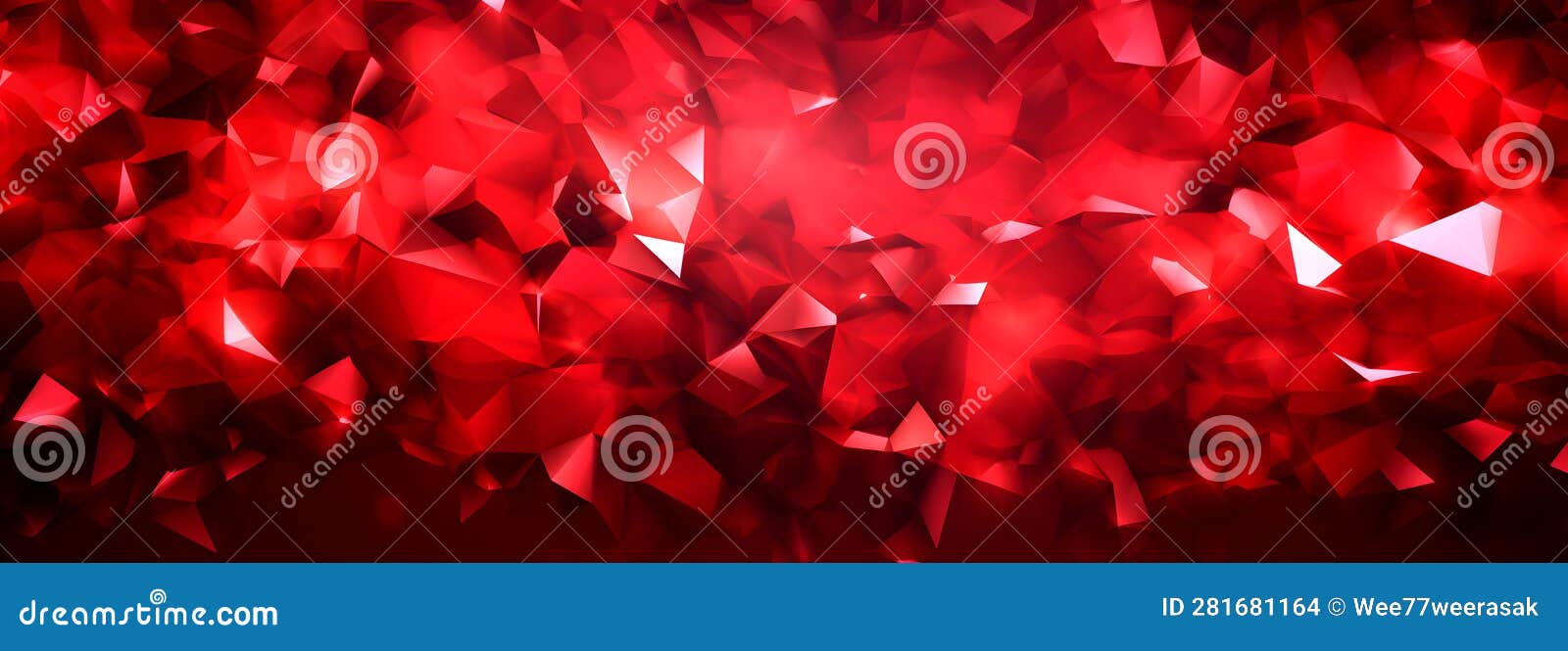 Red Polygonal-Ruby Background - GenerativeAI Stock Illustration ...