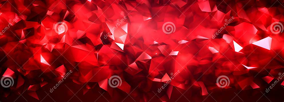 Red Polygonal-Ruby Background - GenerativeAI Stock Illustration ...