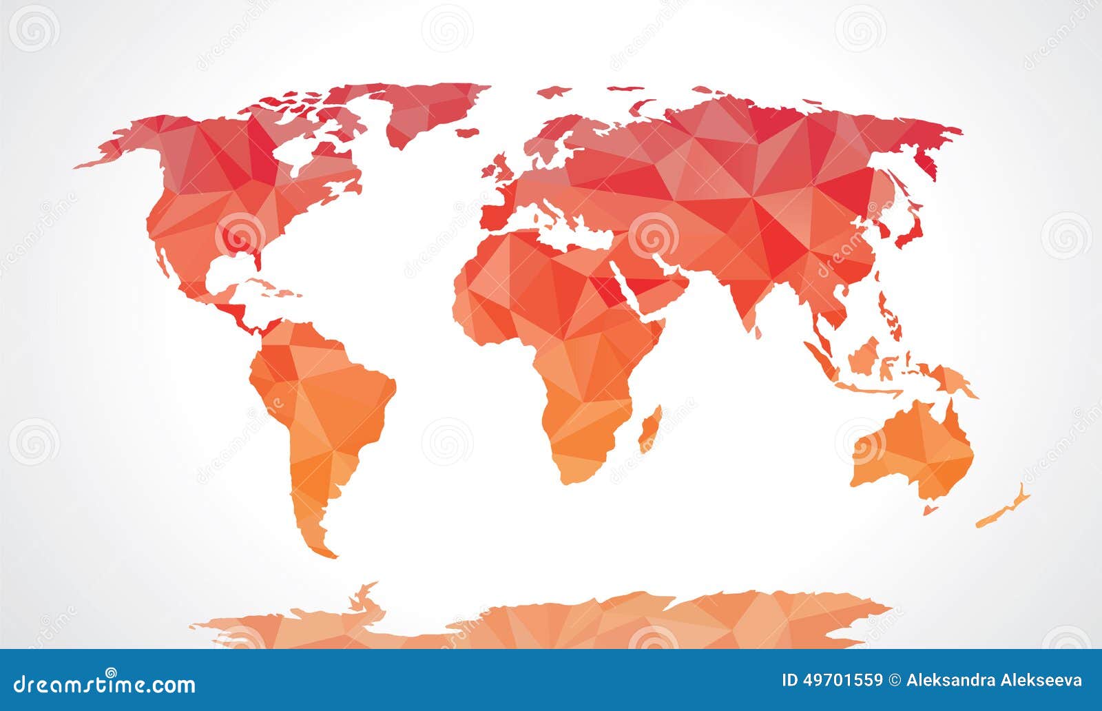 Red polygonal world map stock vector. Illustration of diamond - 49701559