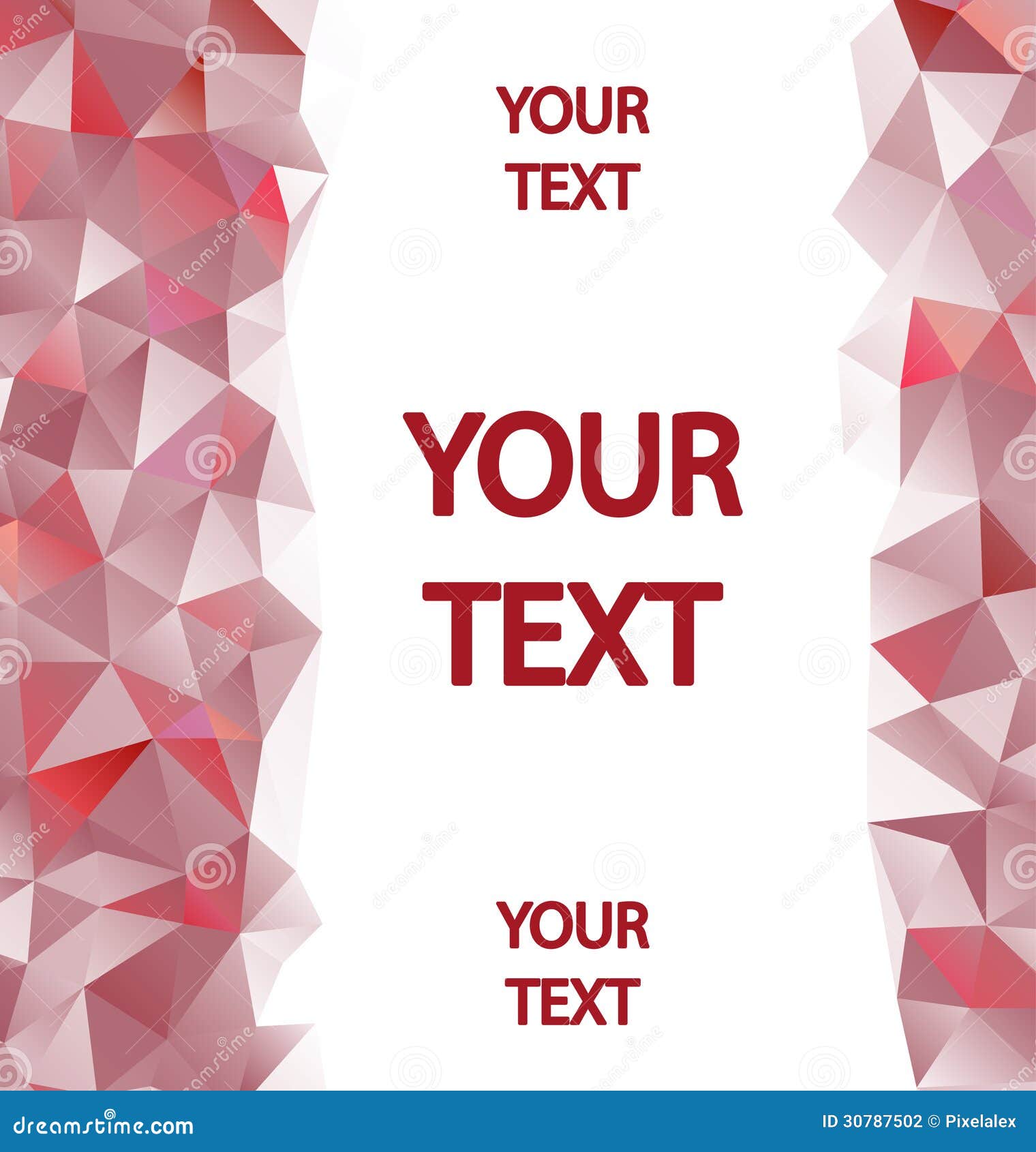 Red Polygons Background with Place for Your Text Stock Vector ...