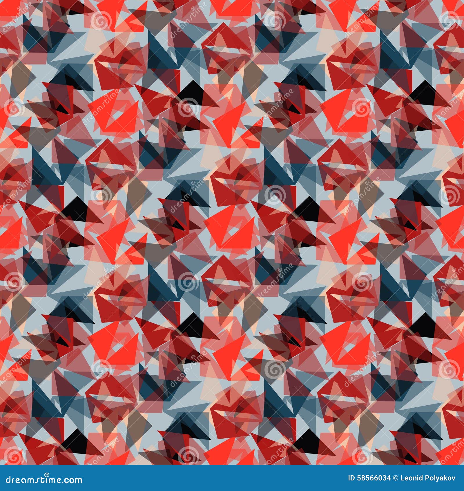 Red Polygons Seamless Pattern Wallpaper Stock Vector - Illustration of ...