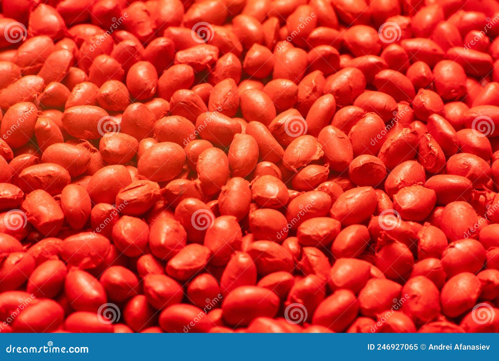 Red Polymer Dye in Granules, Background Texture Stock Image - Image of ...