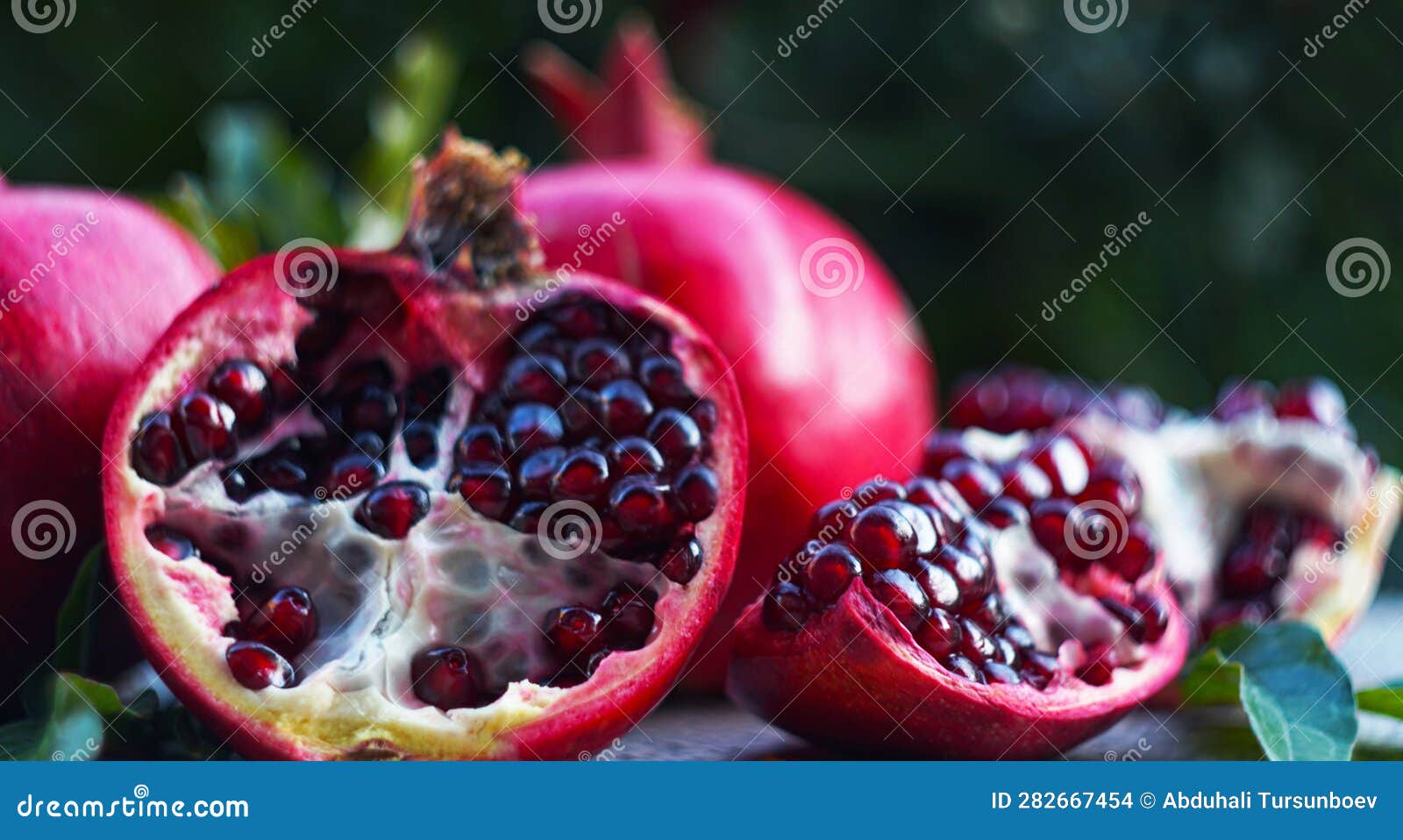 Red pomegranate fruit stock photo. Image of ingredient - 282667454