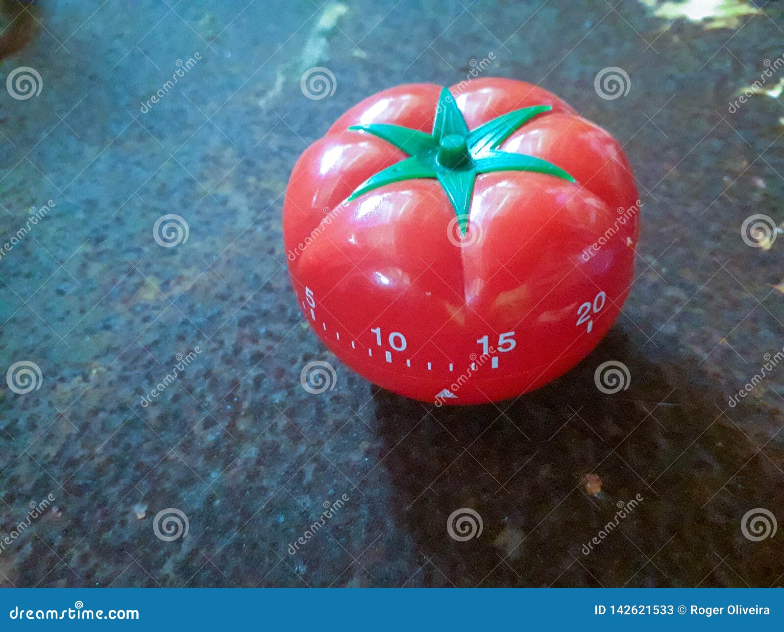 Red Pomodoro Timer To Help in Concentration, Improve Productivity Stock ...