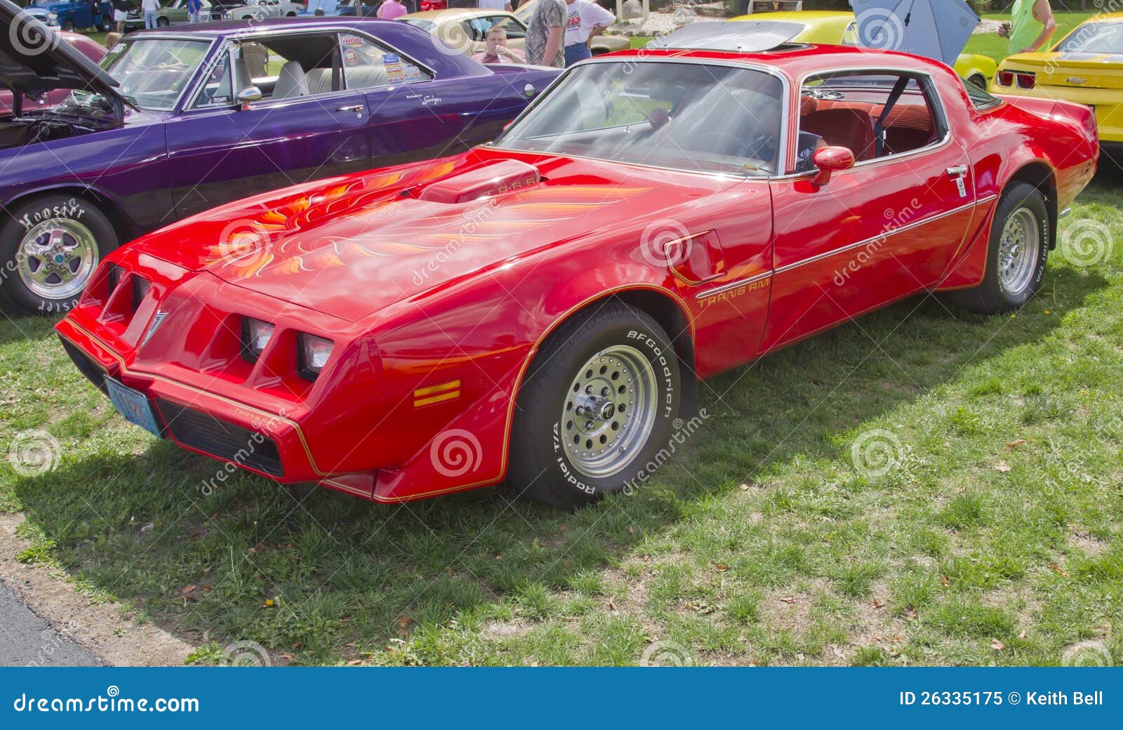 Red Pontiac Trans am Firebird Side Editorial Image - Image of combined ...