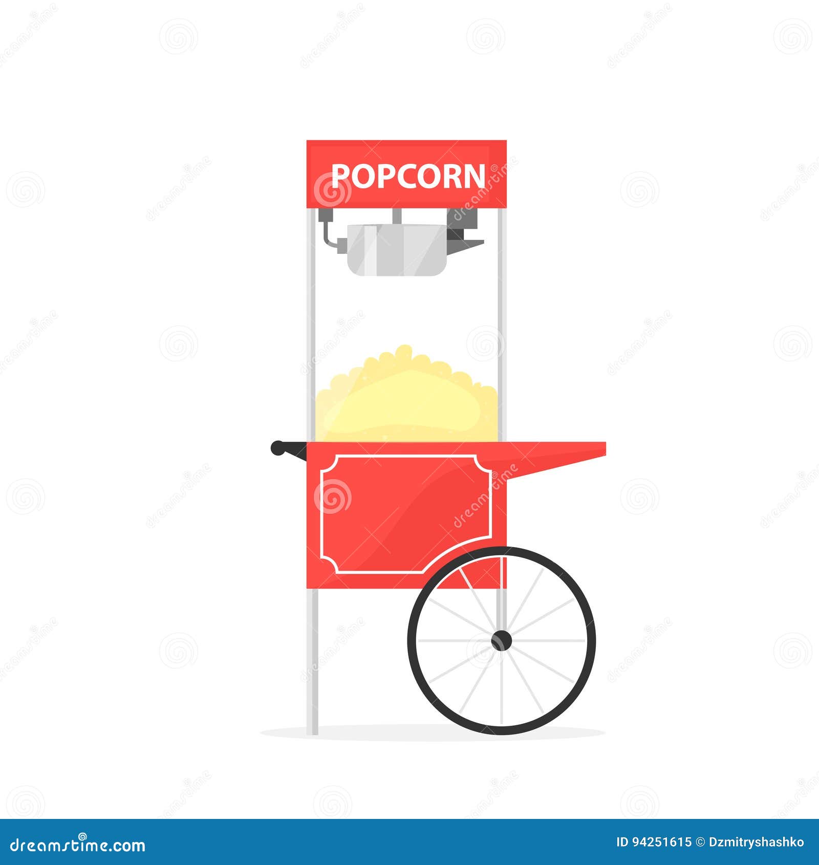 Popcorn Cart, Kiosk On Wheels, Retailers, Sweets And Confectionery ...