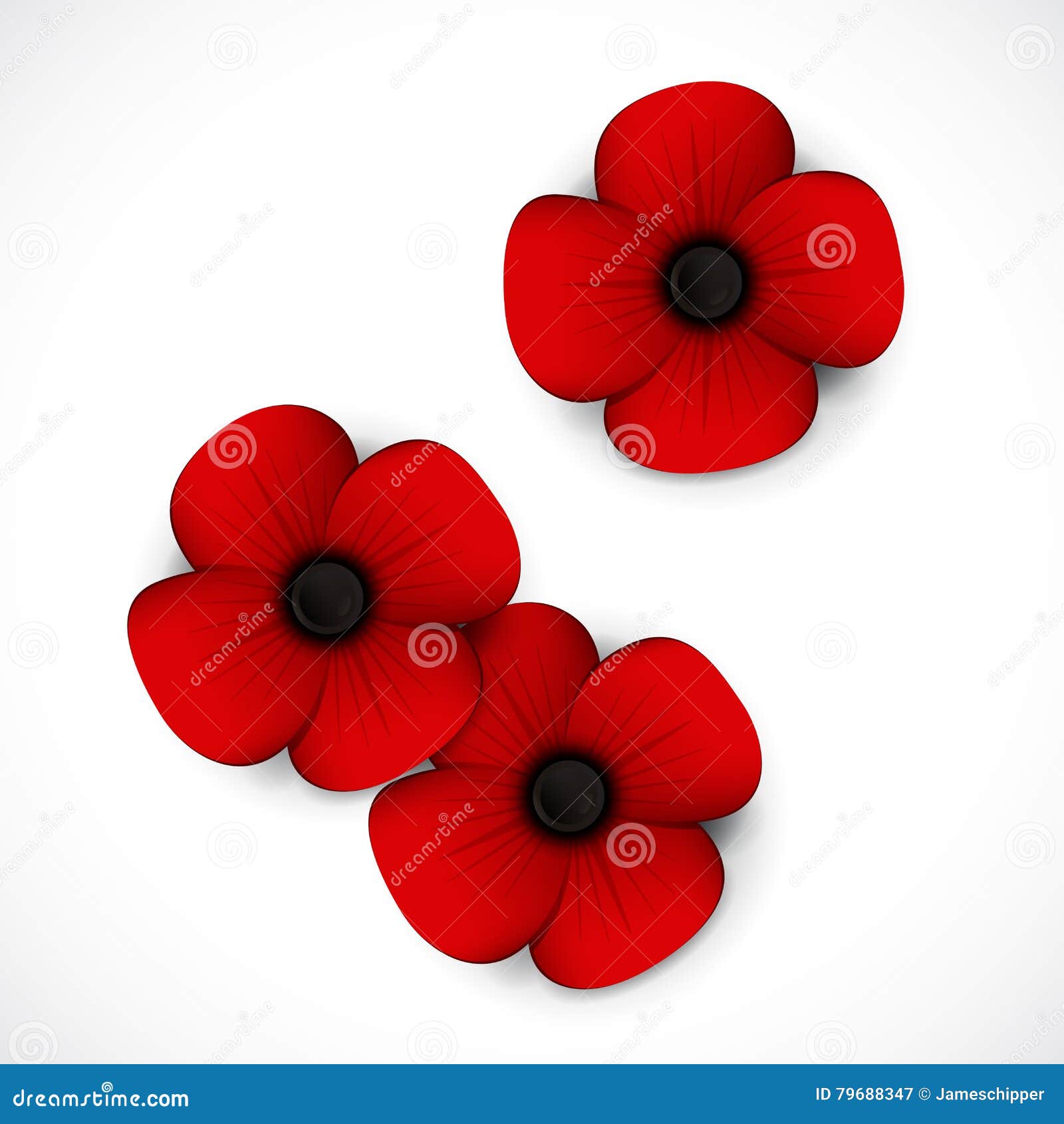 Remembrance Day Poppy Symbol Vector Illustration | CartoonDealer.com ...