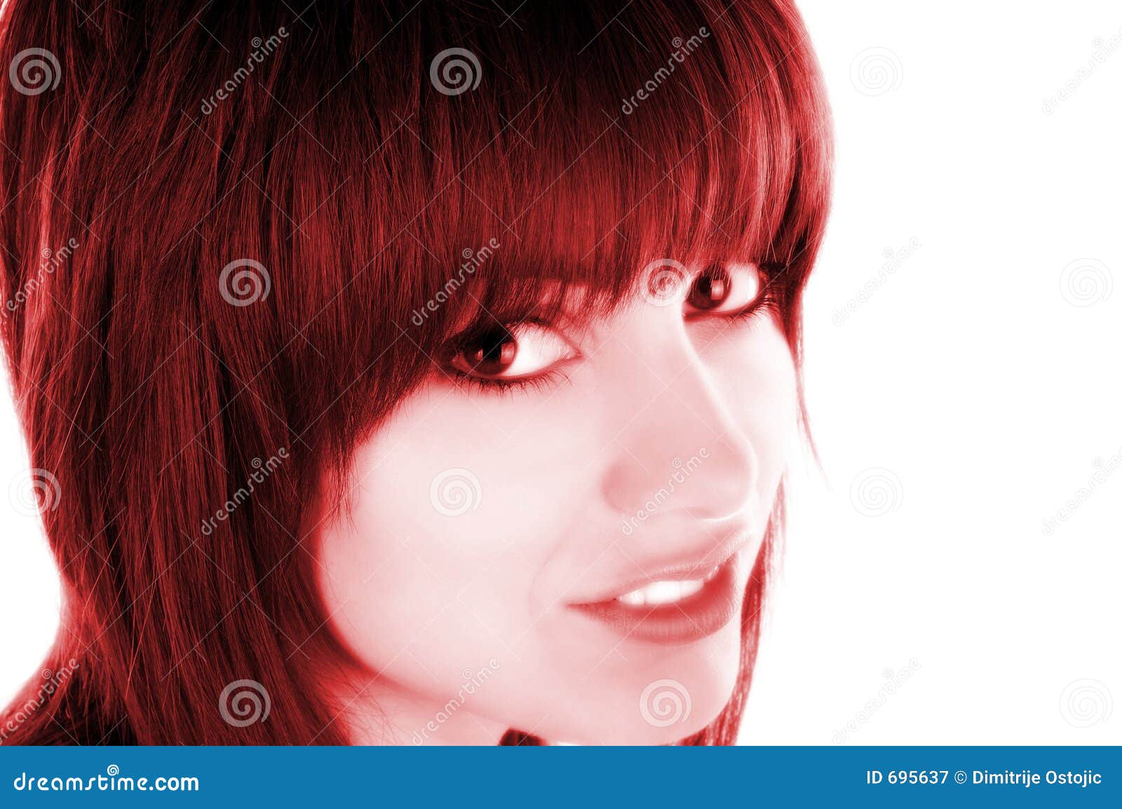 Red portrait stock image. Image of figure, elegance, cute - 695637