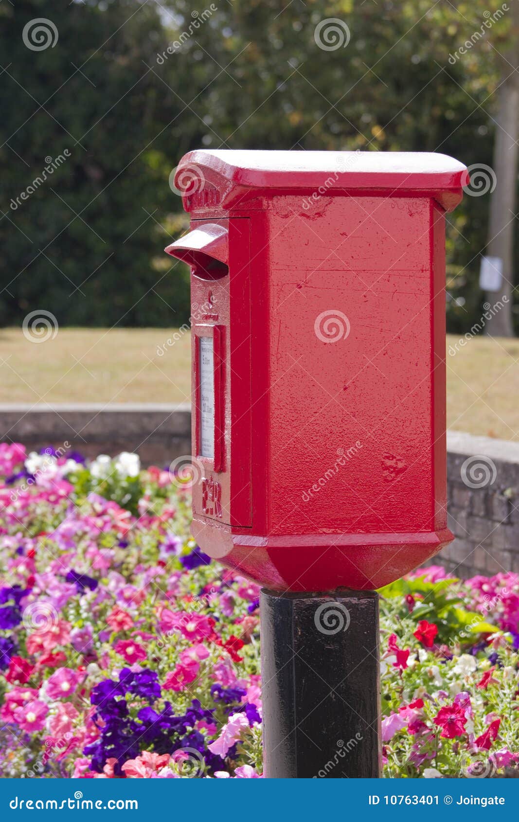 Red post box stock image. Image of country, mailer, mail - 10763401