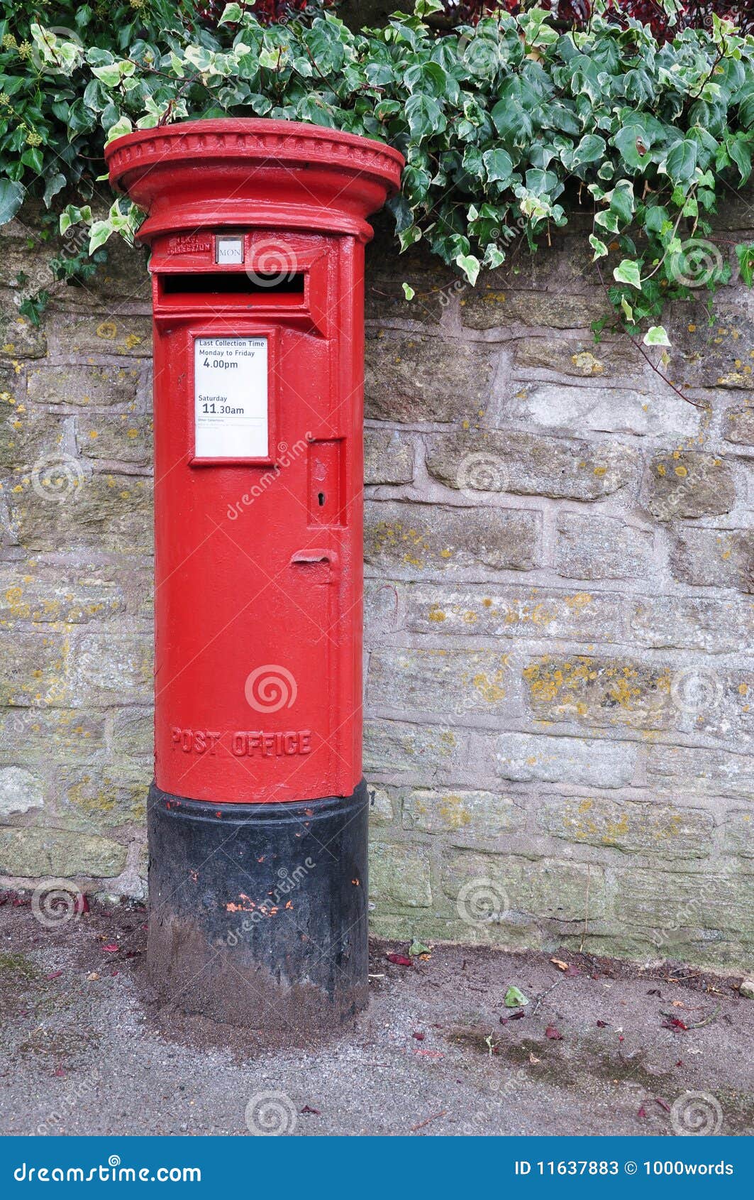 Red Post Box stock image. Image of postal, mailbox, communication ...