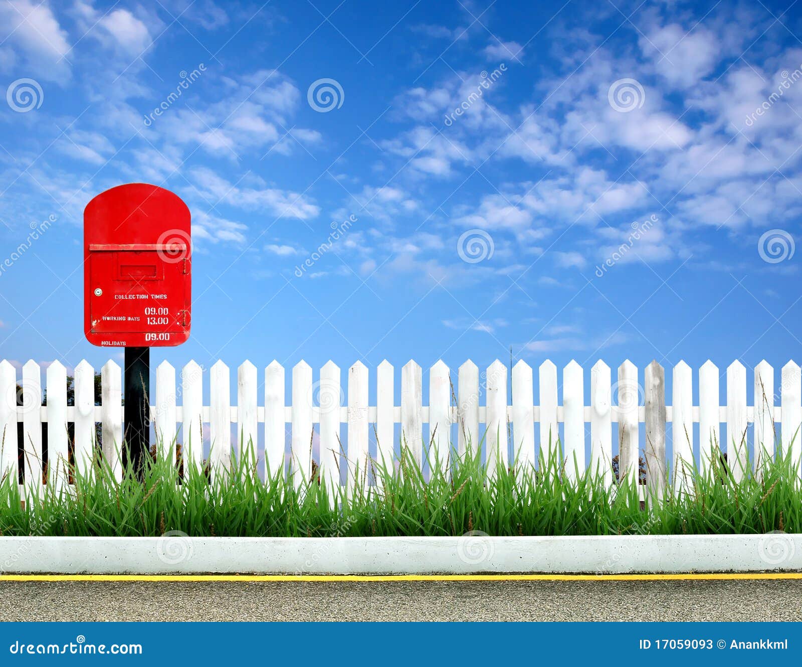 Red post box stock image. Image of message, delivery - 17059093