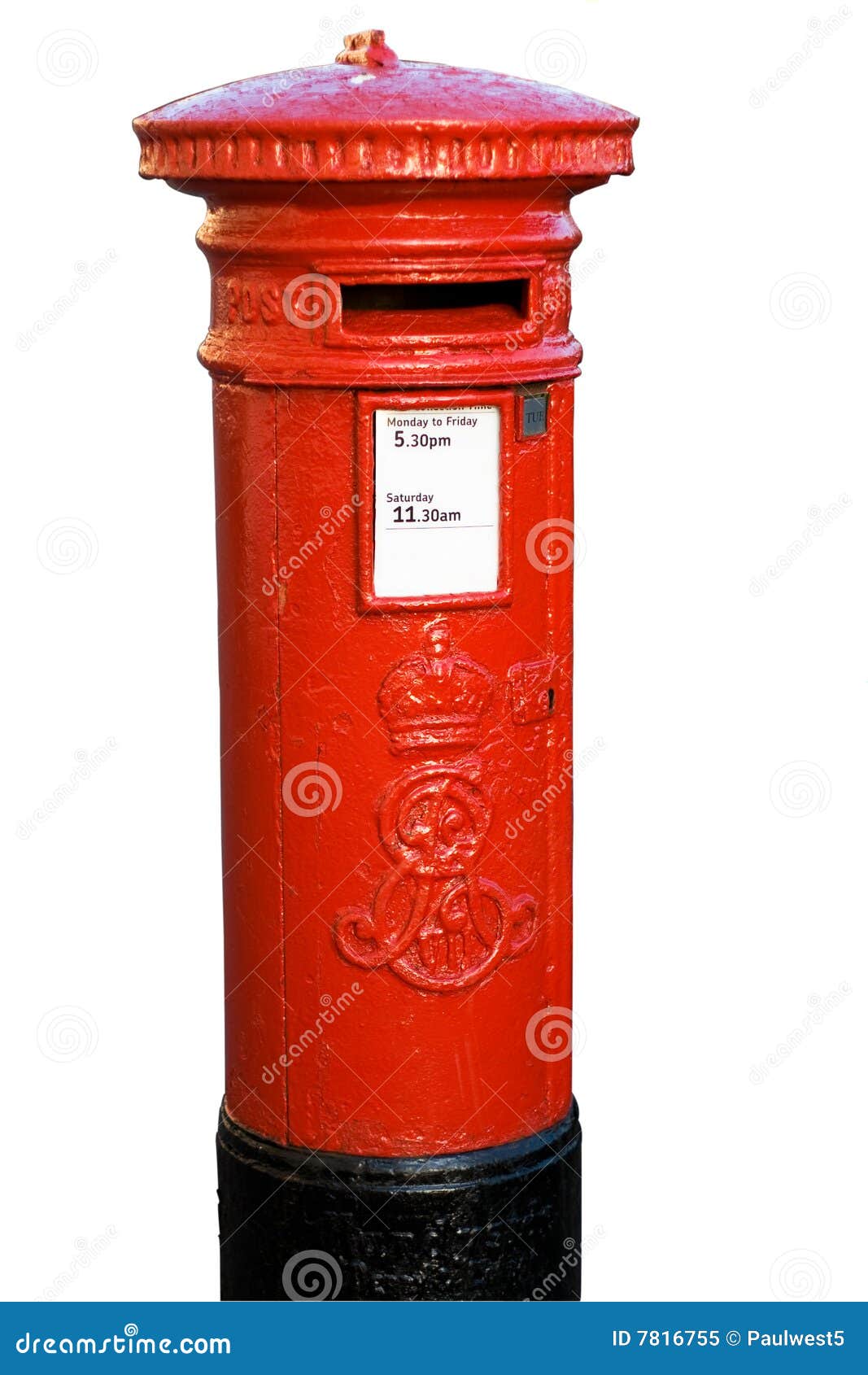 Red post box stock image. Image of white, post, communication - 7816755