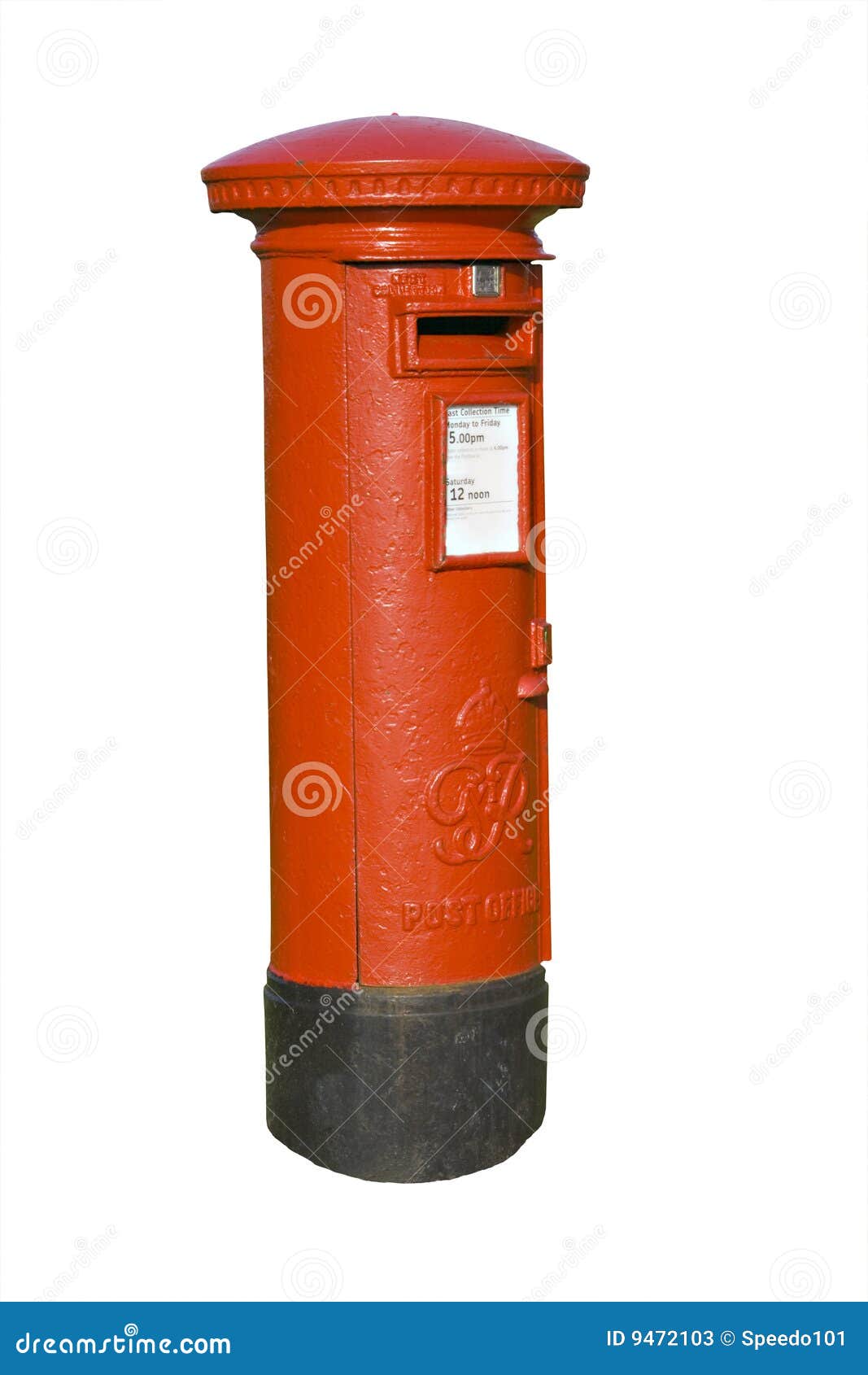 Red post box stock image. Image of iron, collection, london - 9472103