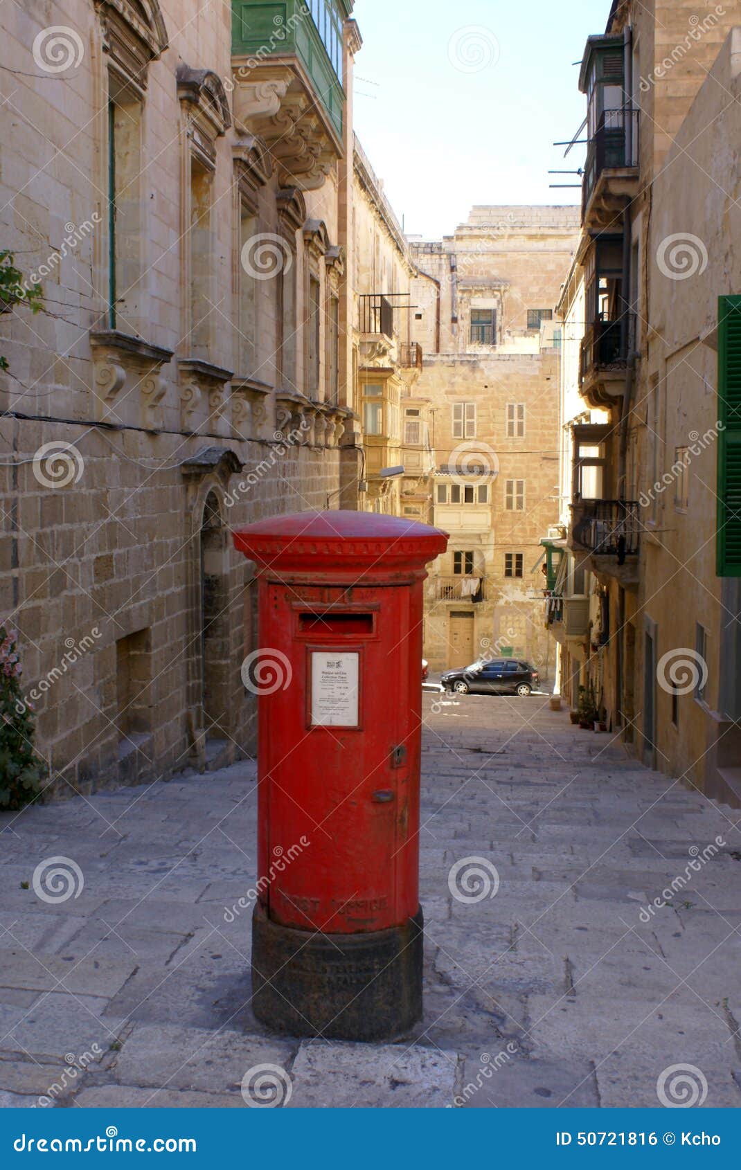 Red Post Box stock photo. Image of colonial, malta, britain - 50721816