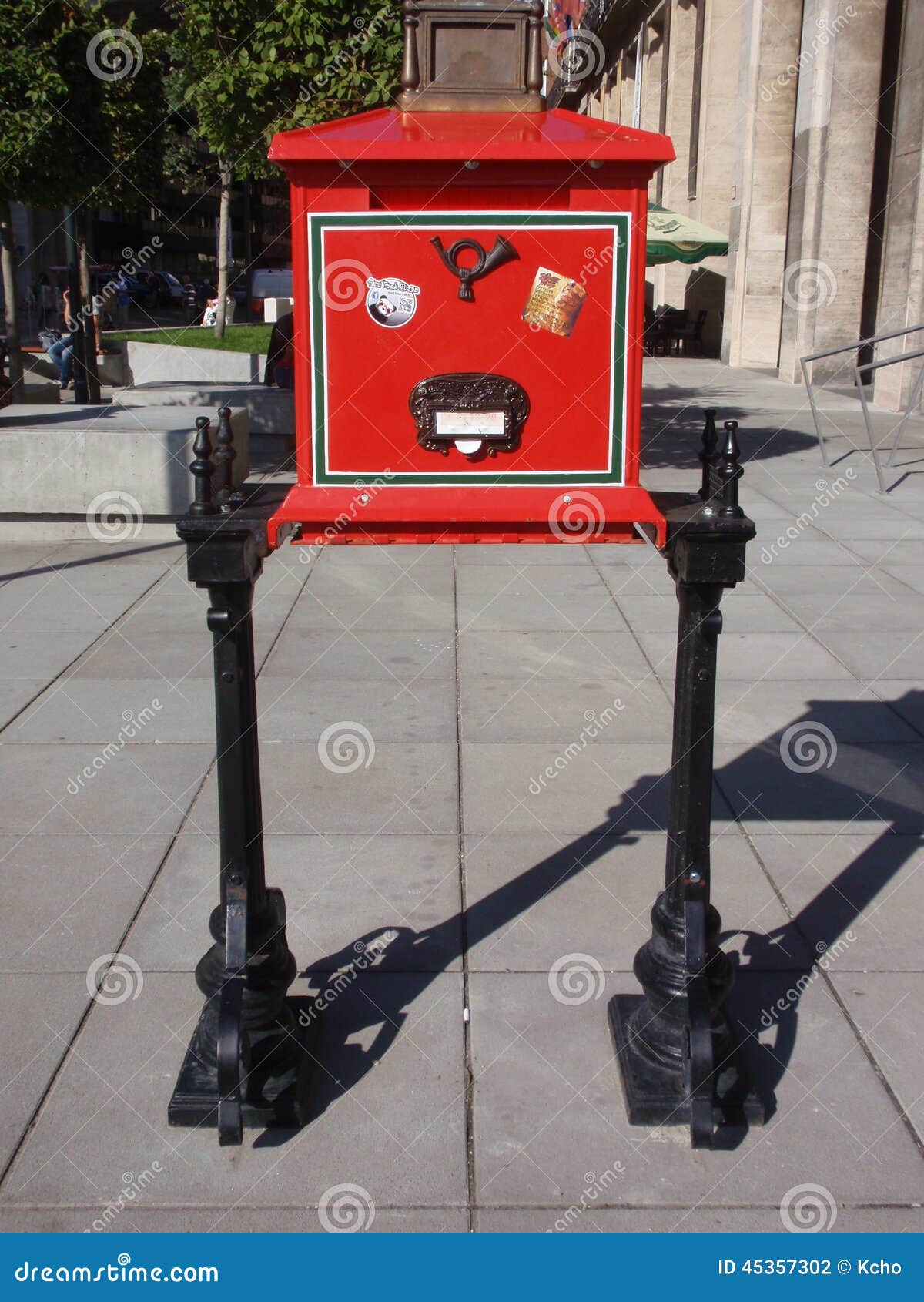 Red Post Box editorial photography. Image of pillar, colour - 45357302