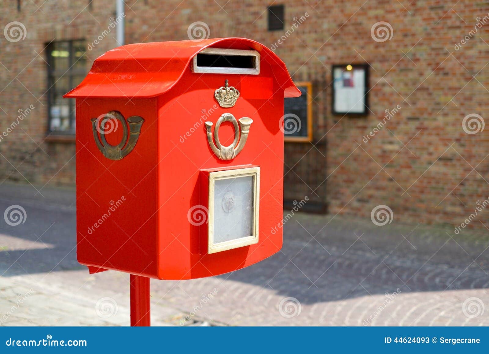 Red post box stock image. Image of letter, email, post - 44624093