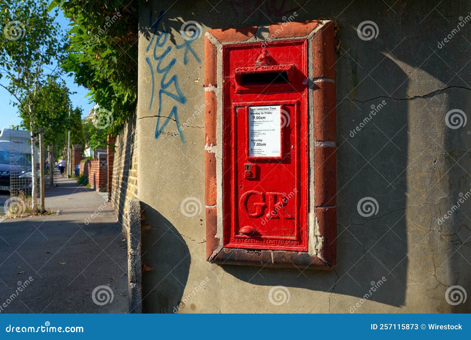 Royal Cypher Of HM The Queen Elizabeth II EIIR On A Post Outside ...
