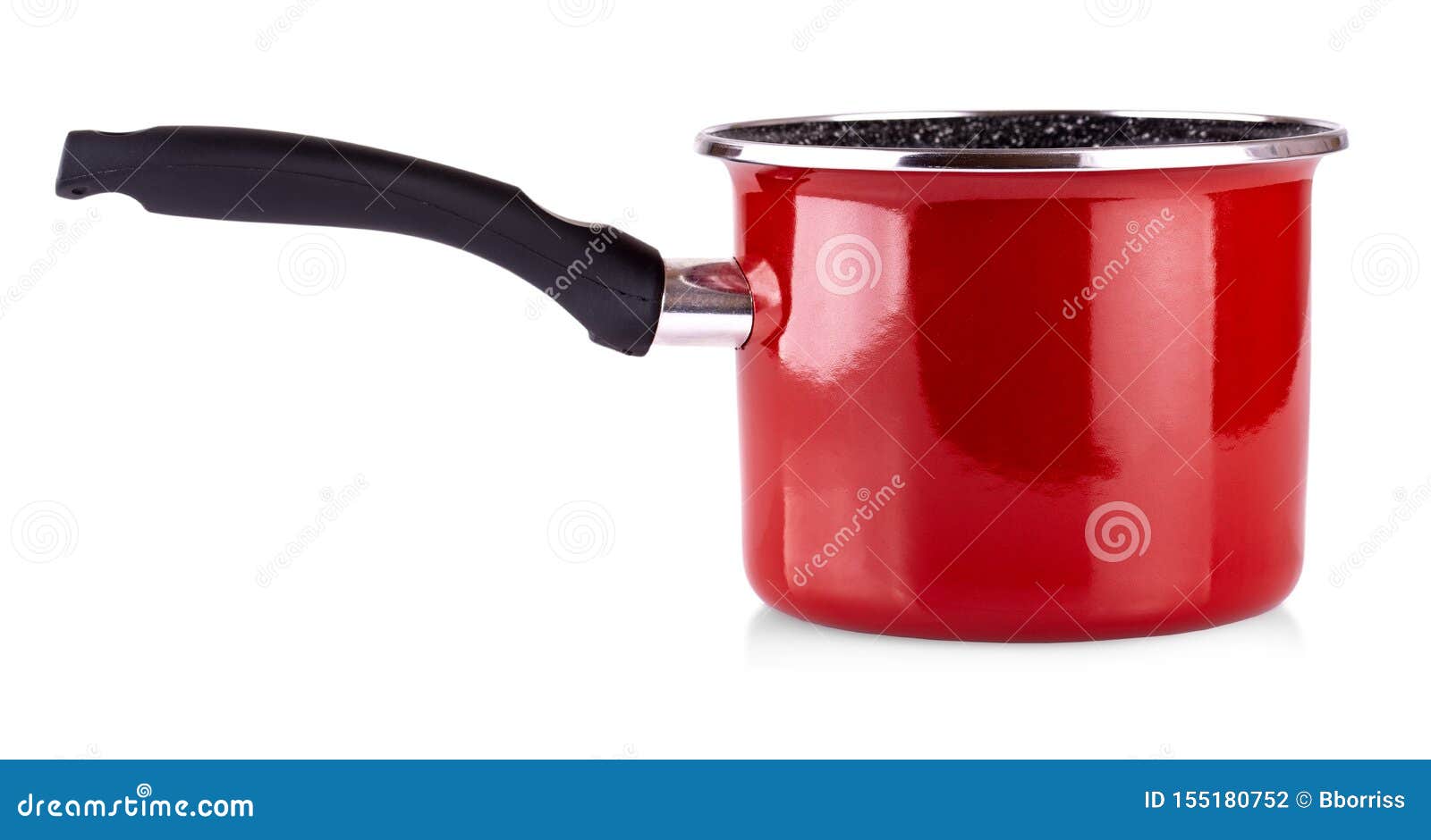 Red Pot with Black Pen Isolated on White Stock Photo - Image of closed ...