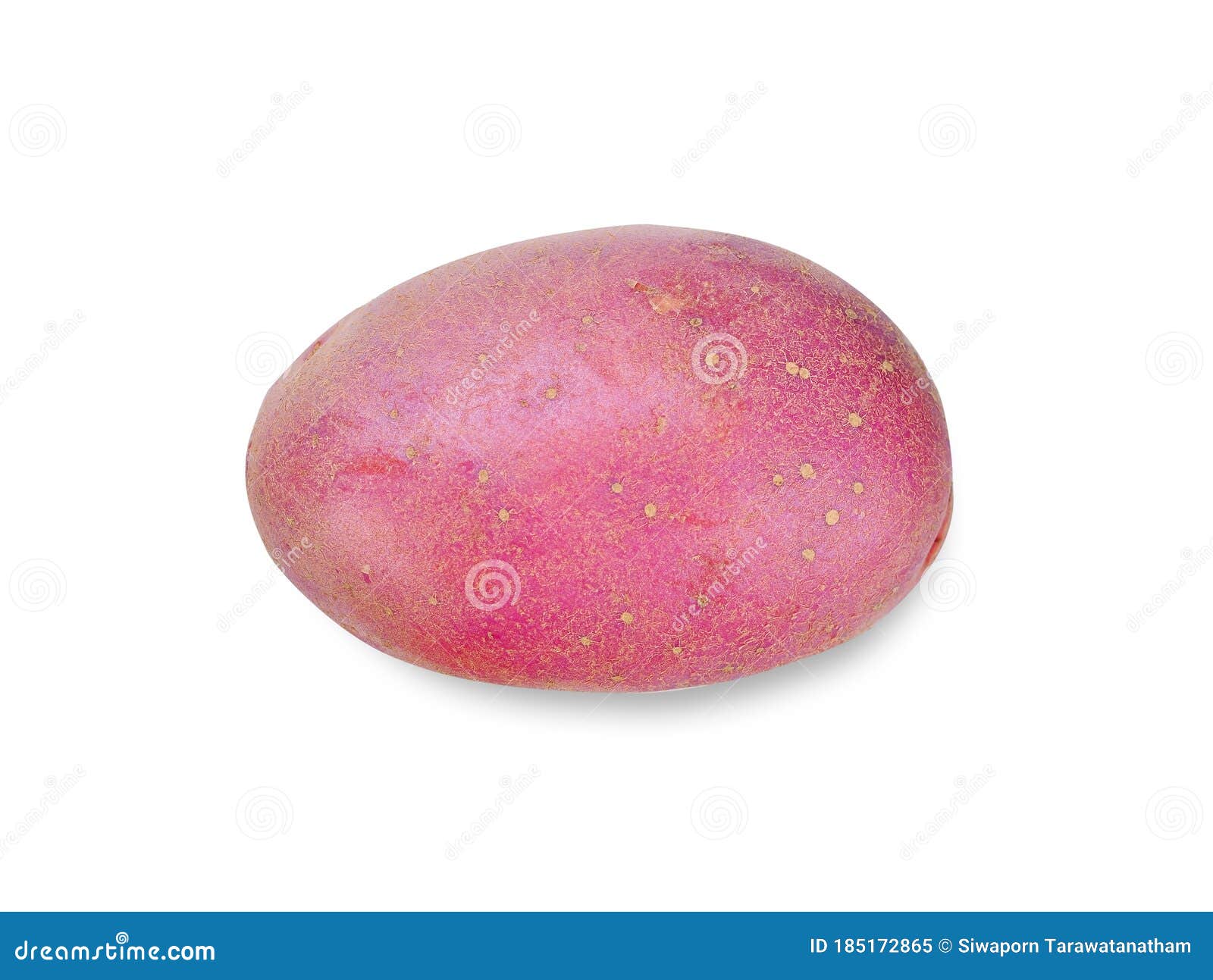 Red Potato Top View on White Background Stock Image - Image of cooking ...